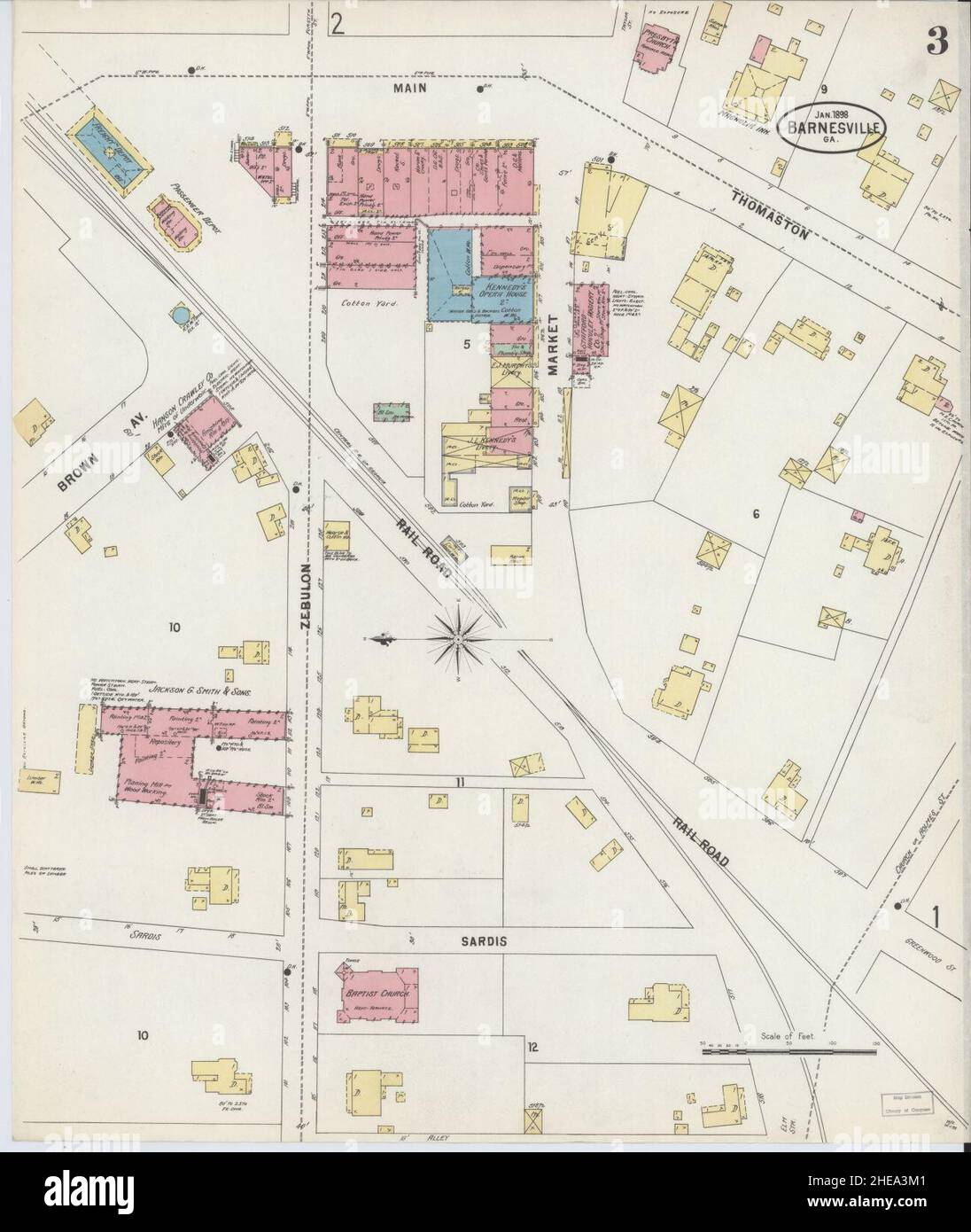 Barnesville georgia map hi-res stock photography and images - Alamy