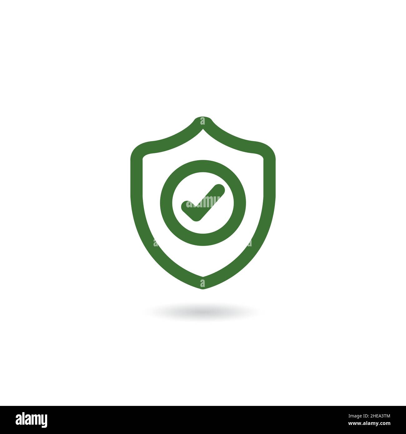 Shield Done icon vector image. Stock Vector illustration isolated on ...