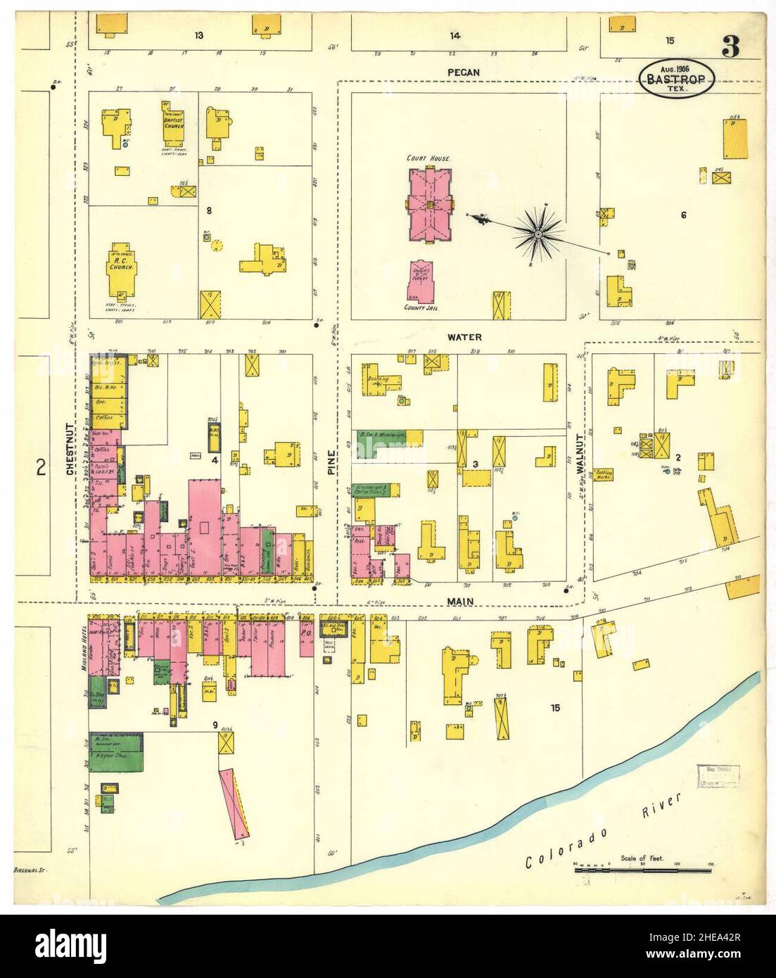 Bastrop county map hi-res stock photography and images - Alamy