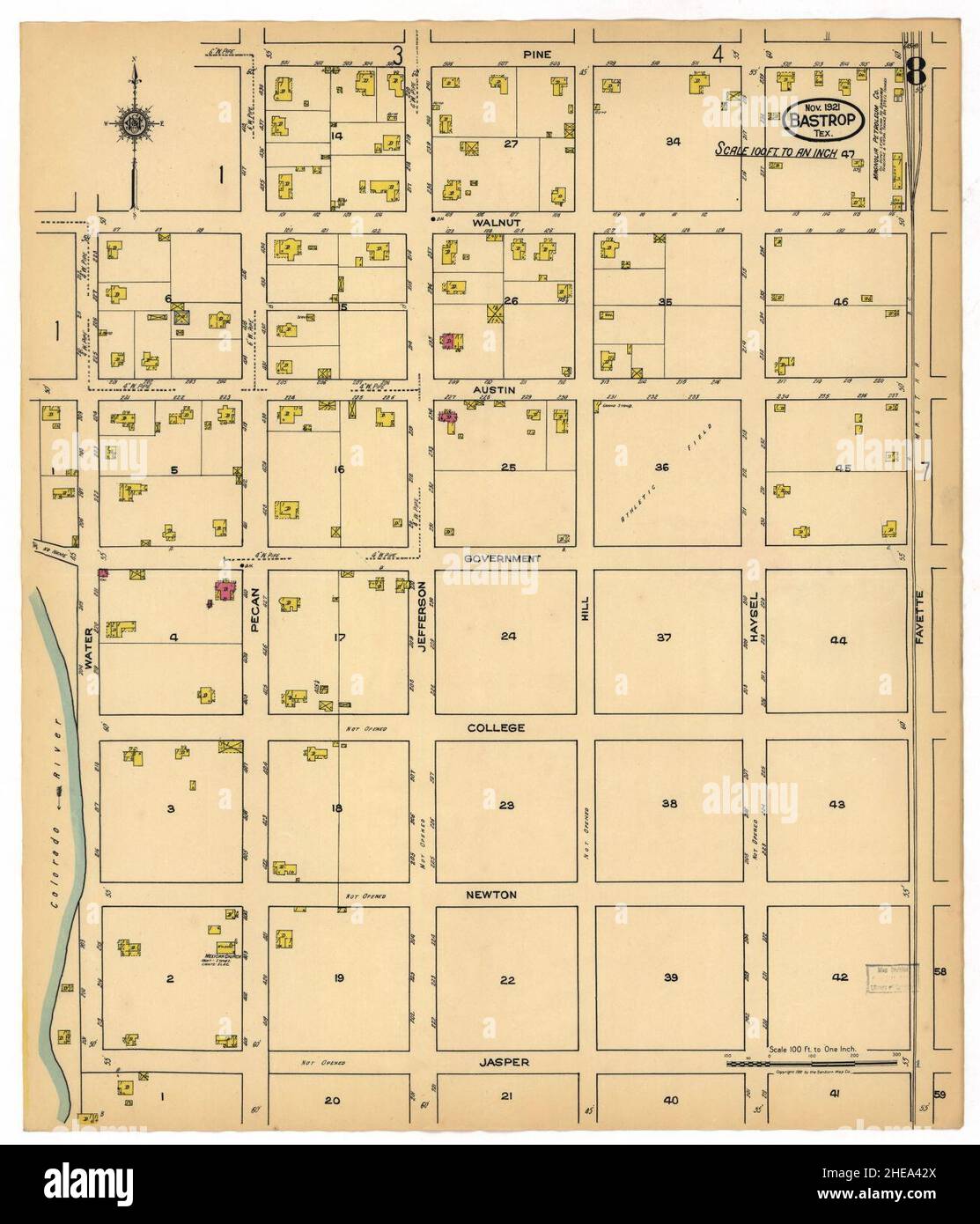 Bastrop county map hi-res stock photography and images - Alamy