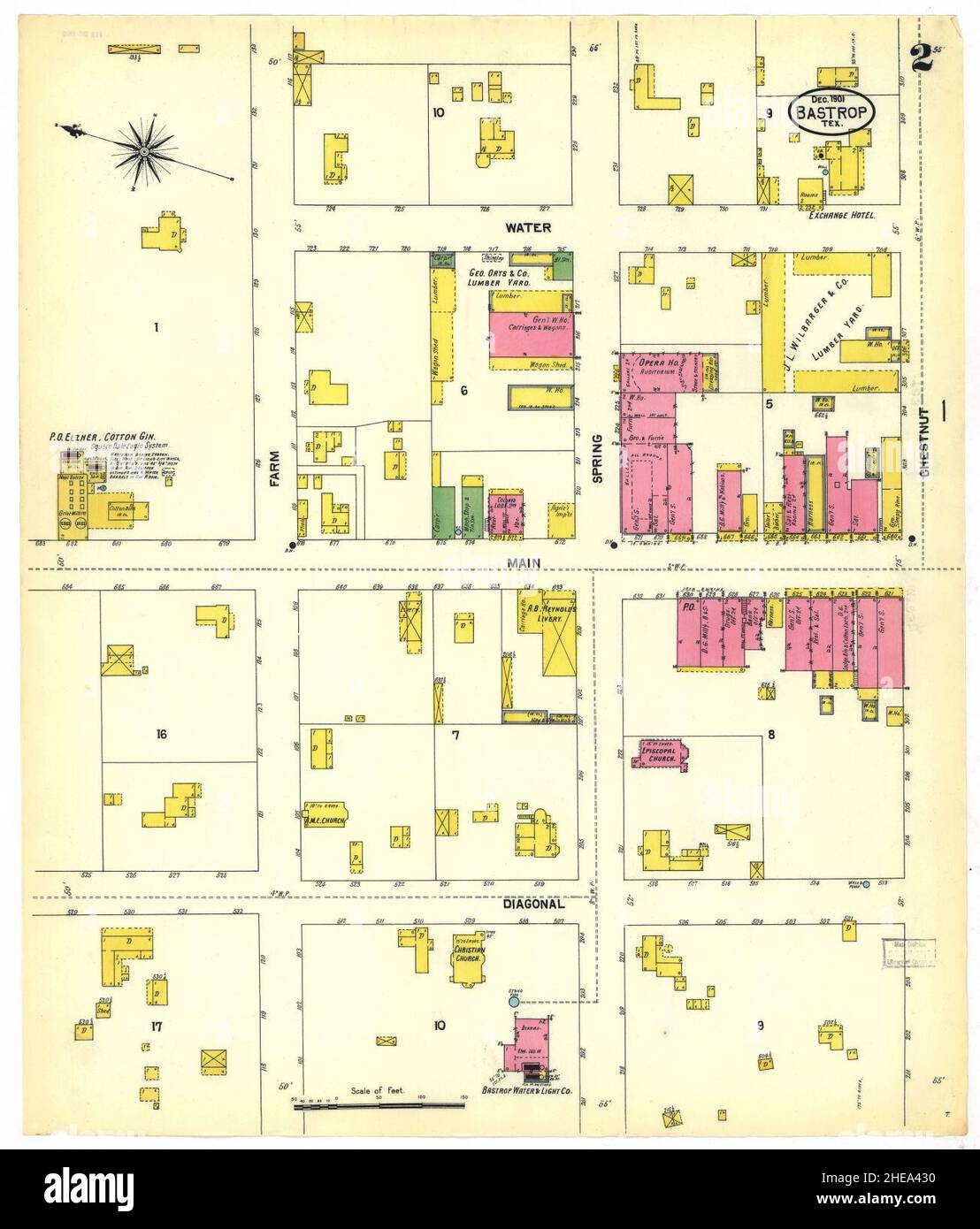 Bastrop county map hi-res stock photography and images - Alamy