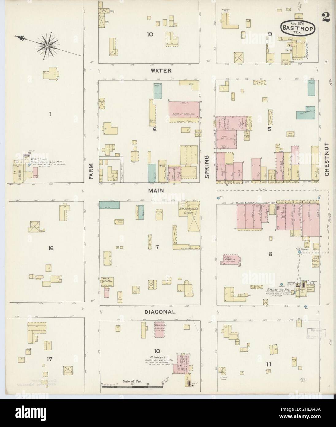 Map of bastrop hi-res stock photography and images - Alamy