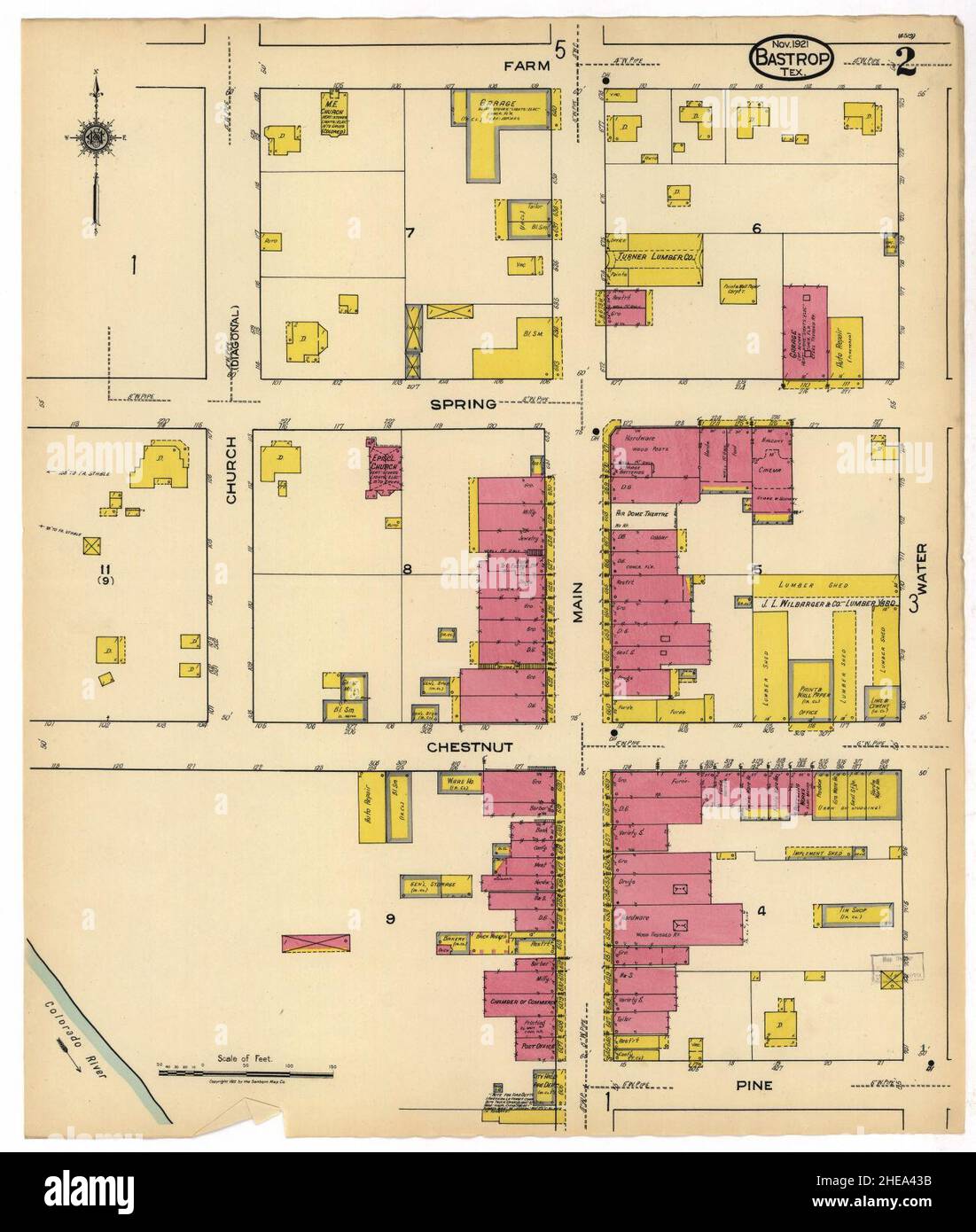 Bastrop county map hi-res stock photography and images - Alamy