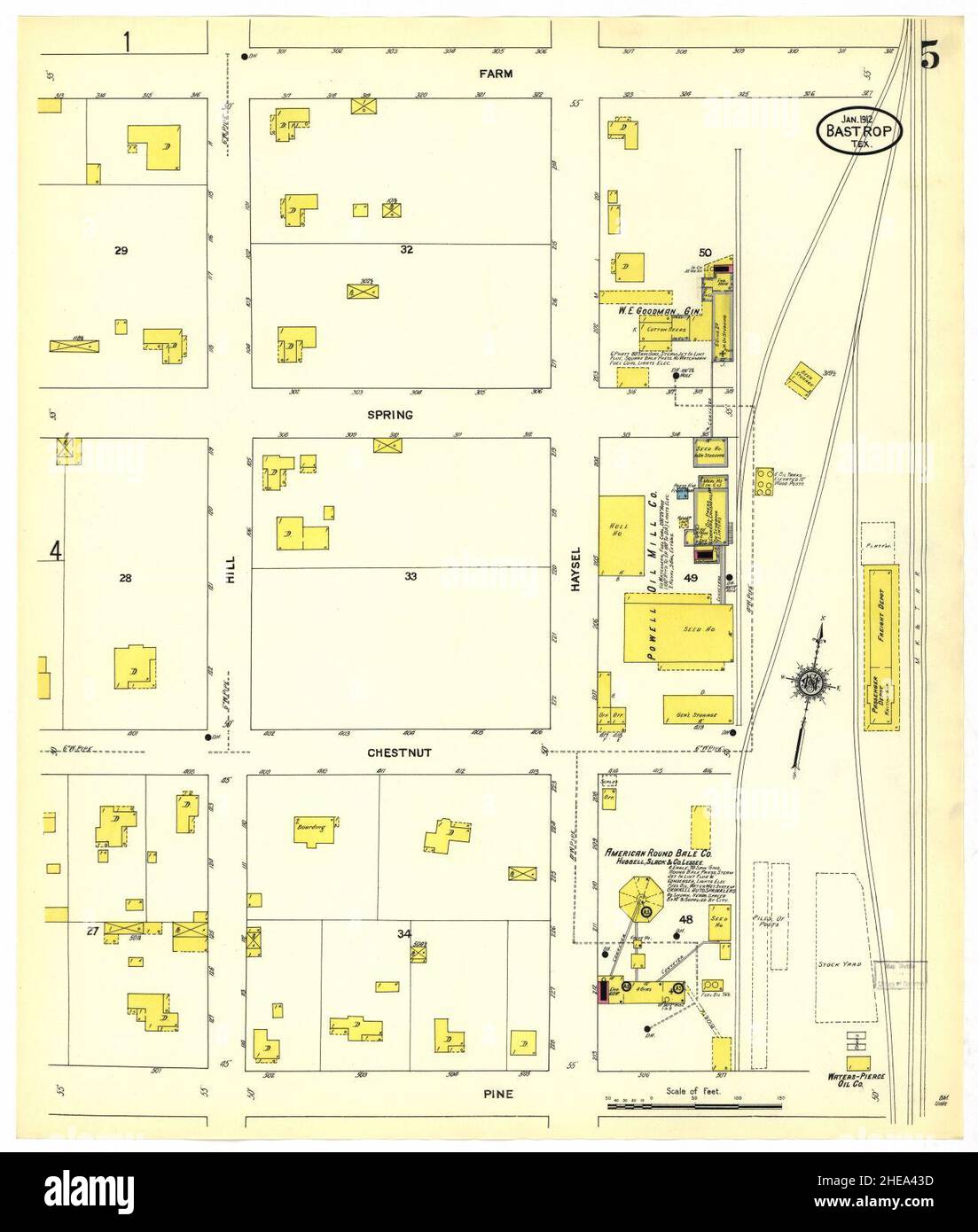 Bastrop county map hi-res stock photography and images - Alamy