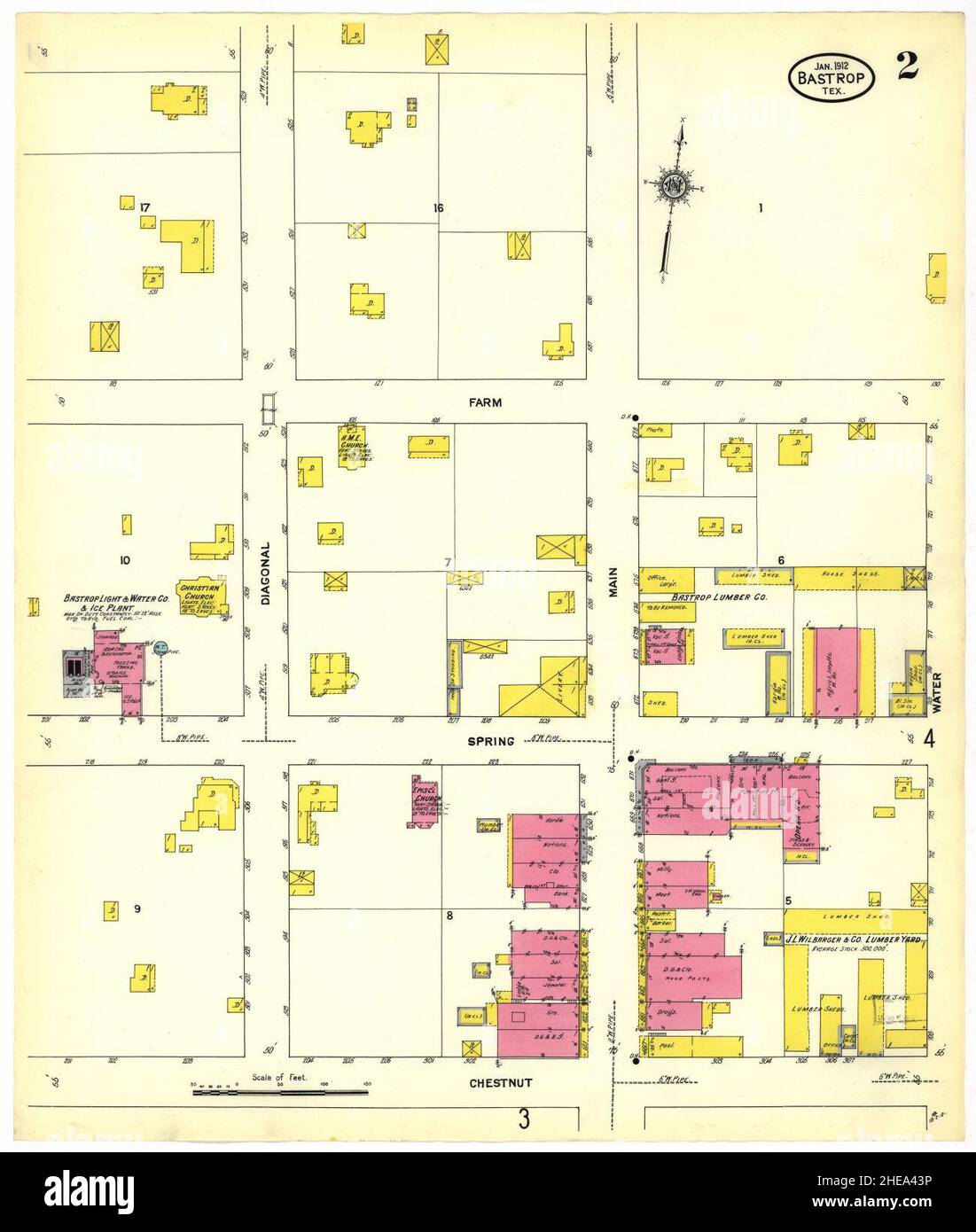 Bastrop county map hi-res stock photography and images - Alamy