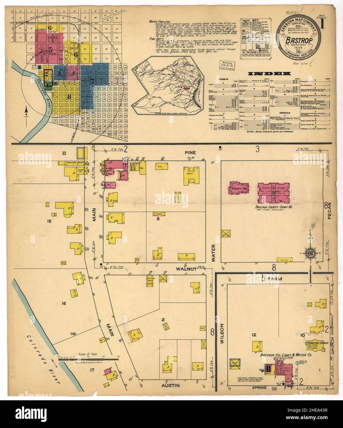 Bastrop county map hi-res stock photography and images - Alamy