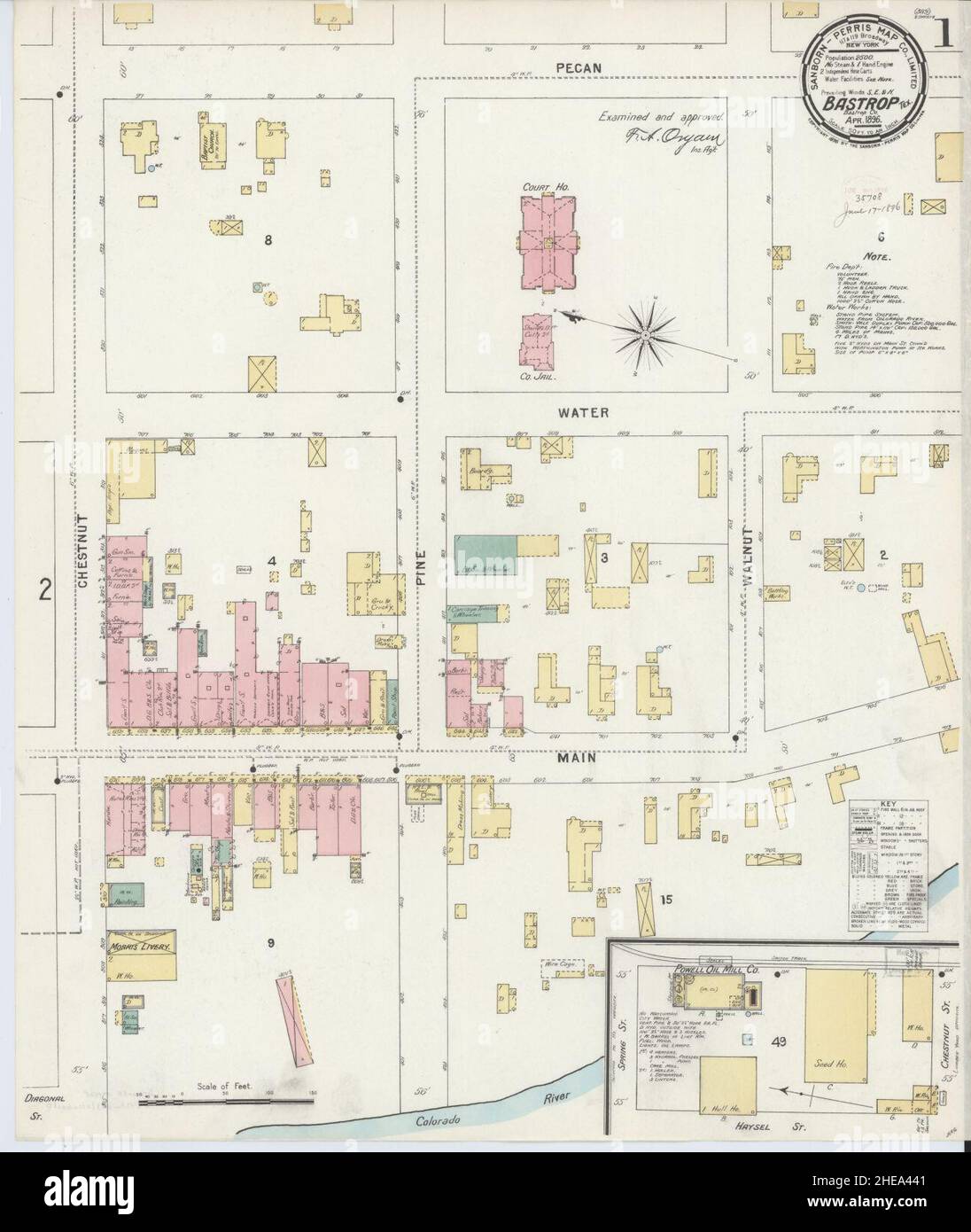 Bastrop county map hi-res stock photography and images - Alamy