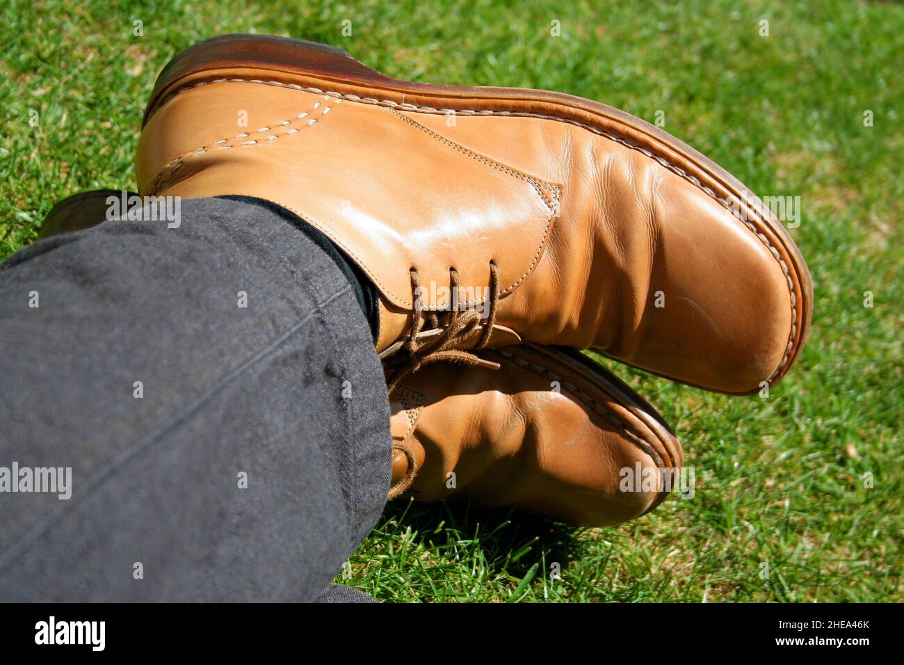 Man ankle boots brown hi-res stock photography and images - Alamy