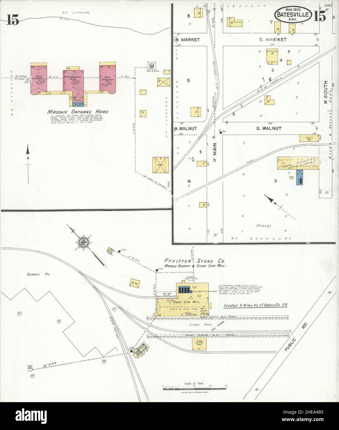Sanborn Fire Insurance Map from Batesville, Independence County ...