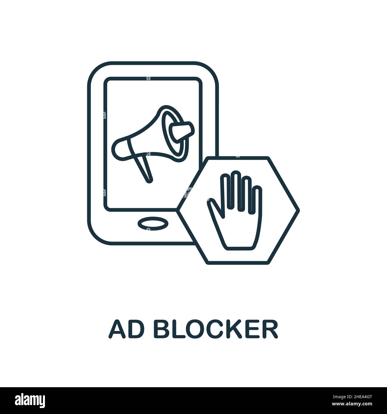 Digital ad blocker Stock Vector Images - Alamy