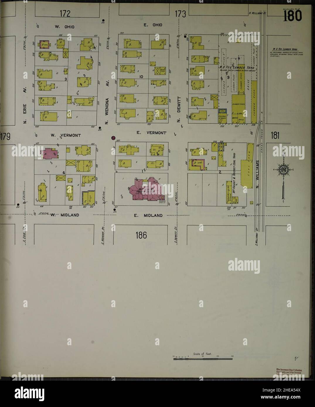 Bay city michigan map hi-res stock photography and images - Alamy