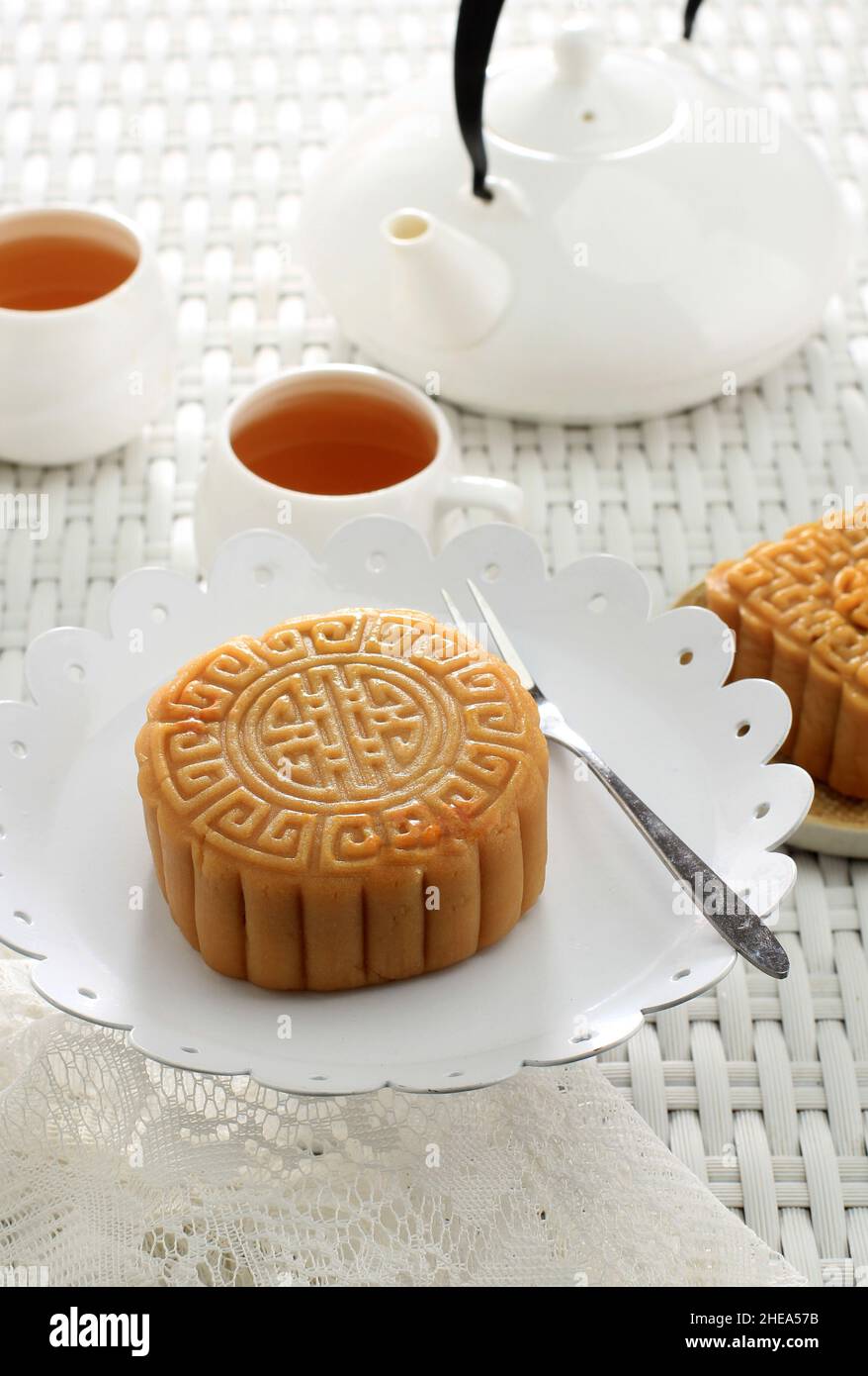Mooncakes are Offered to Friends or Fn family Gathering during Mid ...