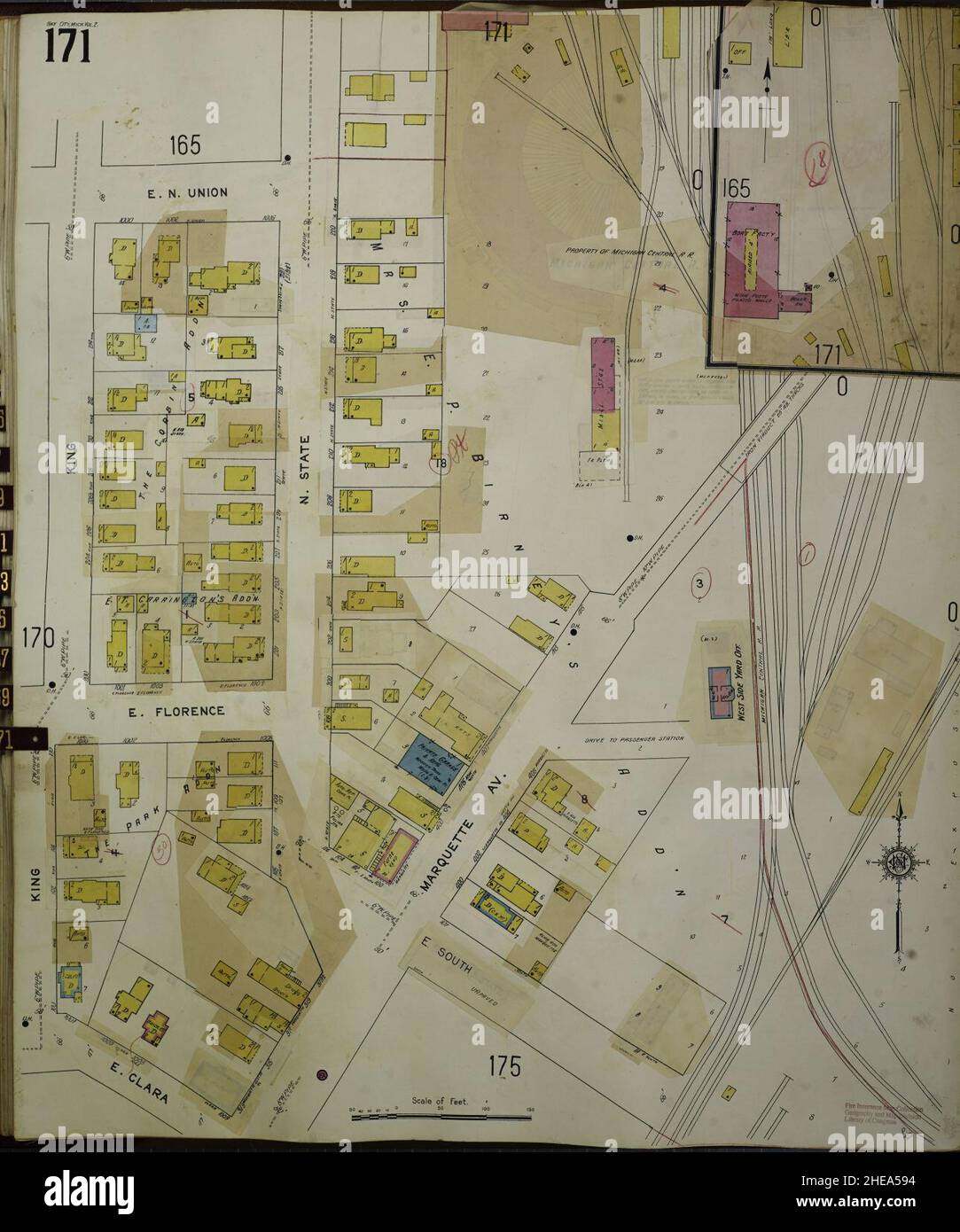 Bay city michigan map hi-res stock photography and images - Alamy