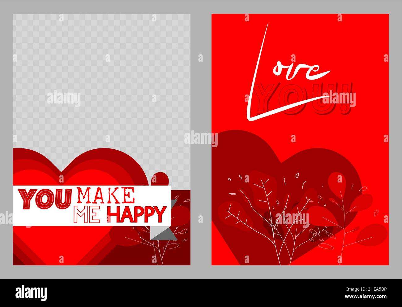 Love presentations templates. Design with romantic phrases. Valentines ...