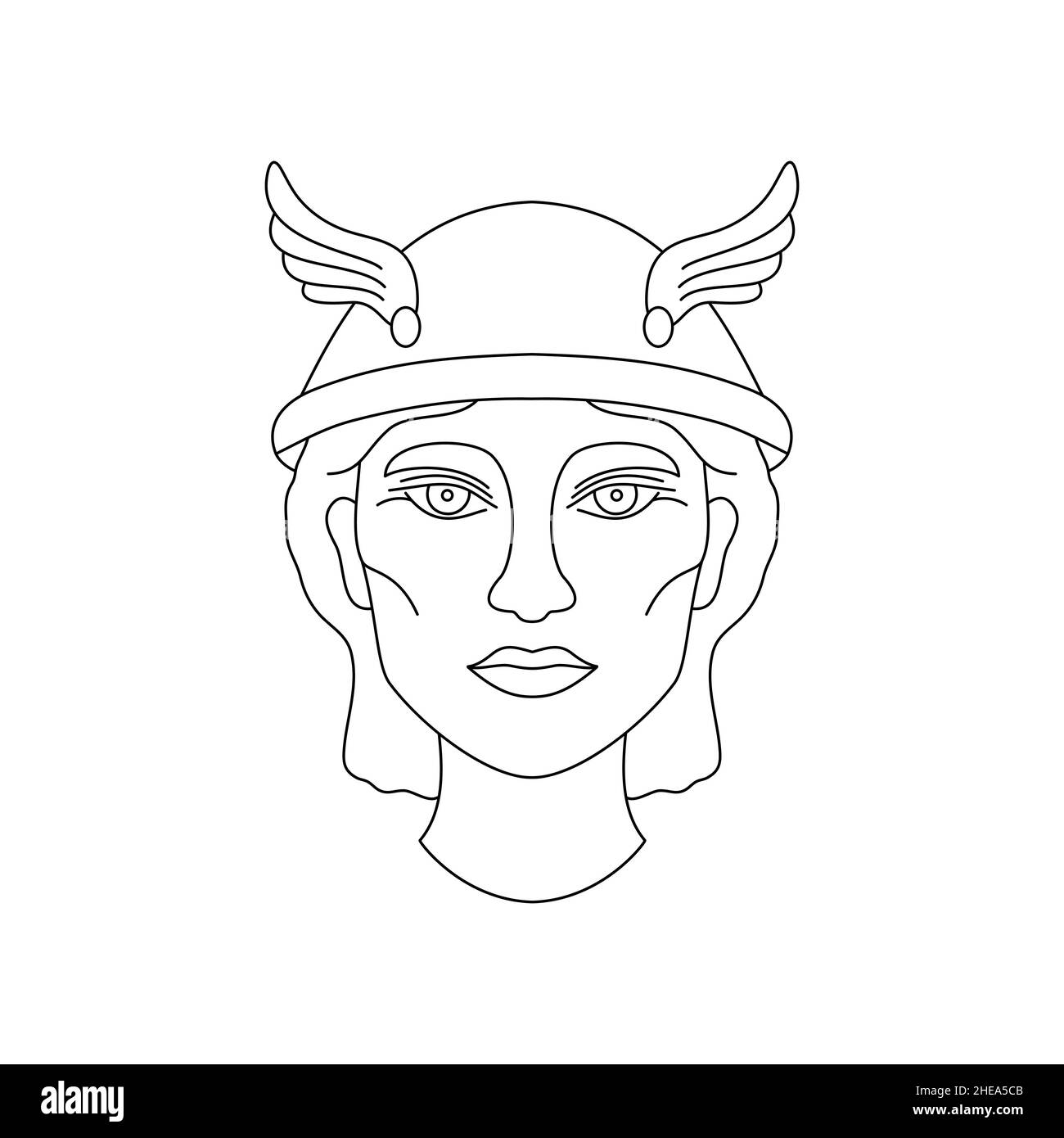 Statue head hermes Cut Out Stock Images & Pictures - Alamy