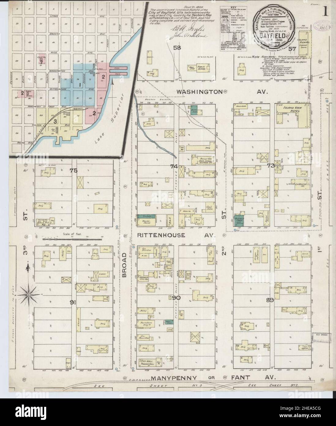 Map of bayfield hi-res stock photography and images - Alamy