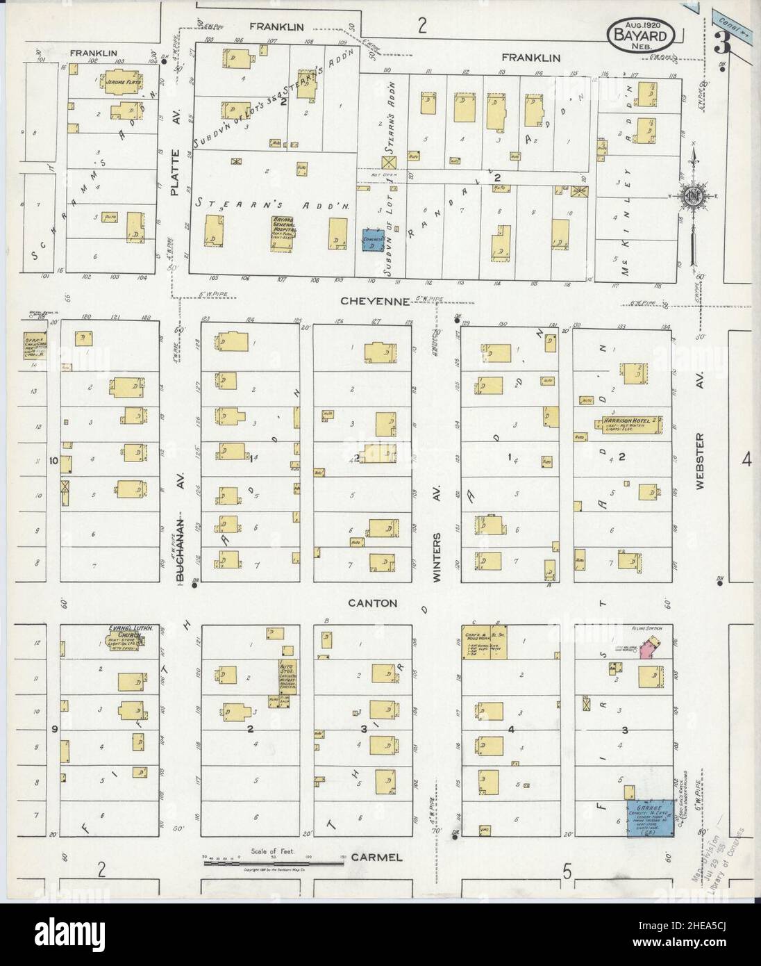 Map of bayard nebraska High Resolution Stock Photography and Images - Alamy