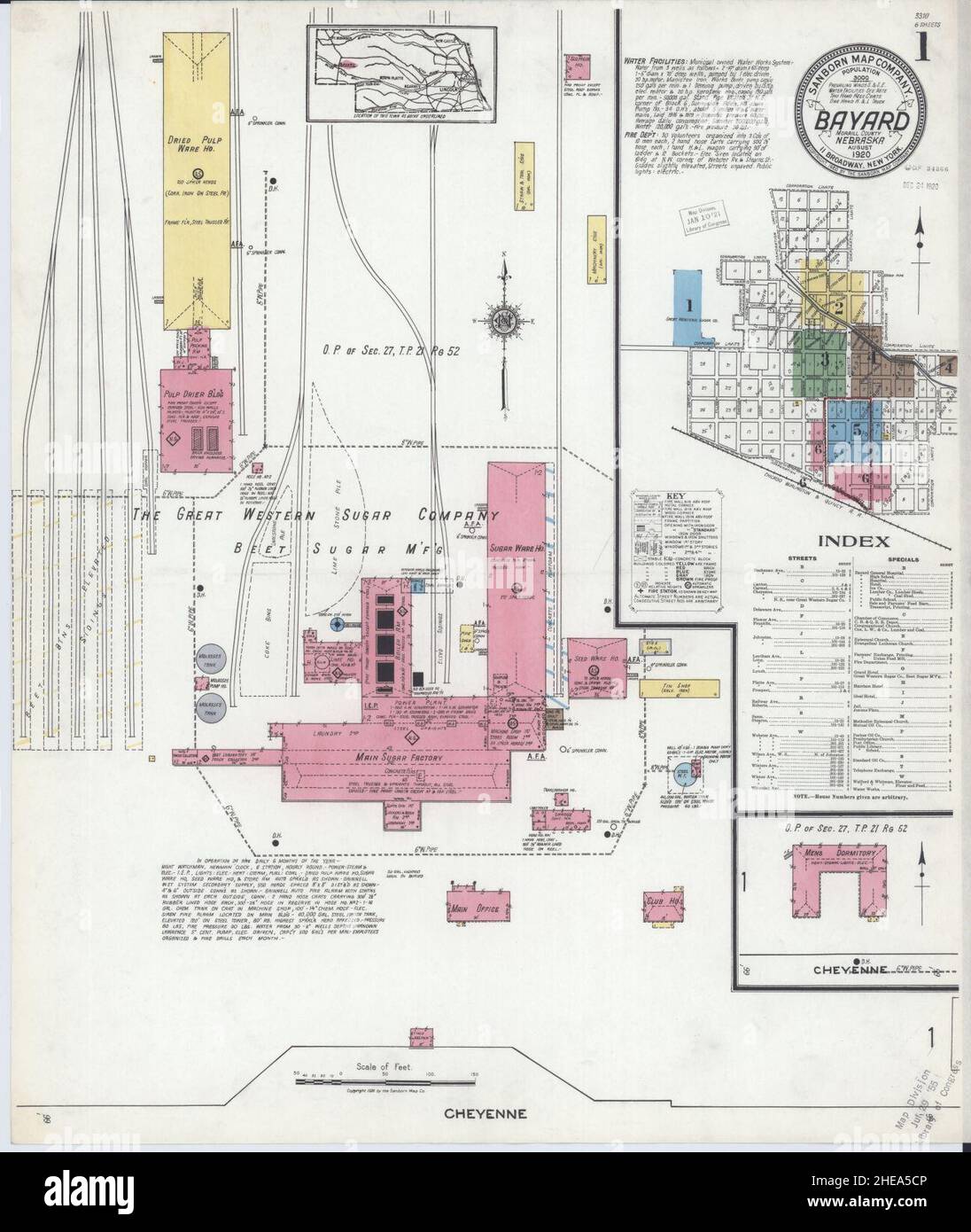 Map of bayard nebraska hi-res stock photography and images - Alamy