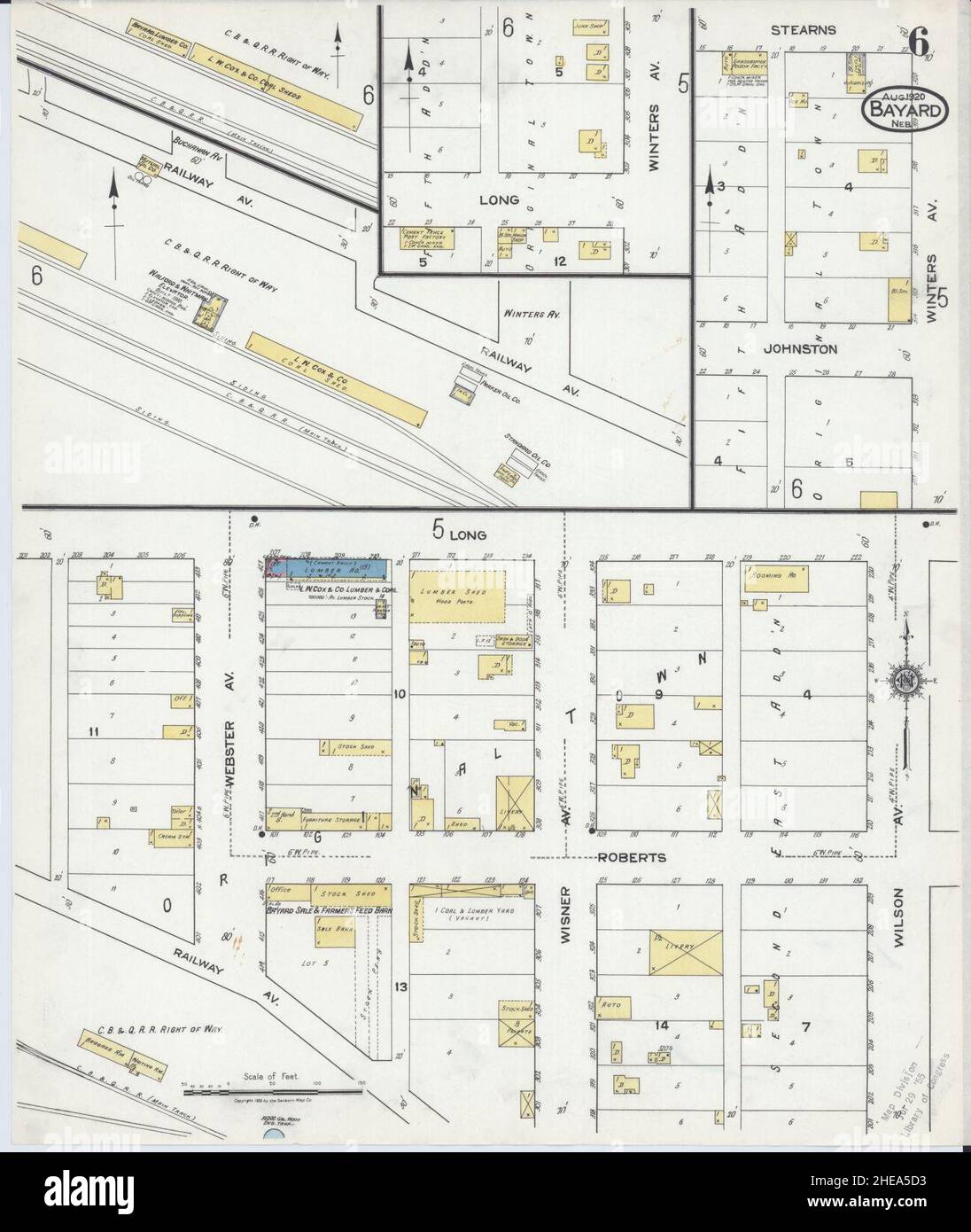 Map of bayard nebraska hi-res stock photography and images - Alamy