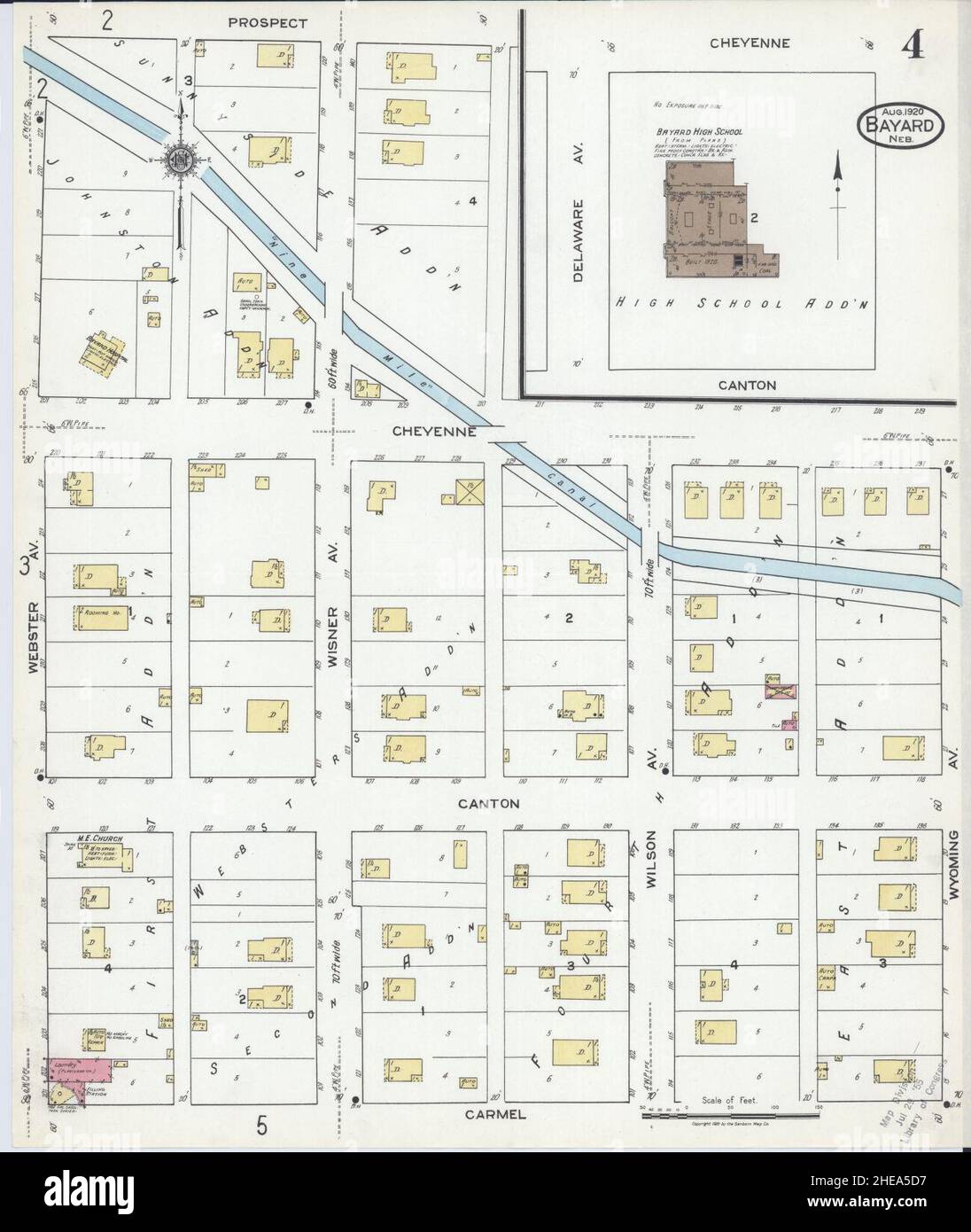 Map of bayard nebraska hi-res stock photography and images - Alamy