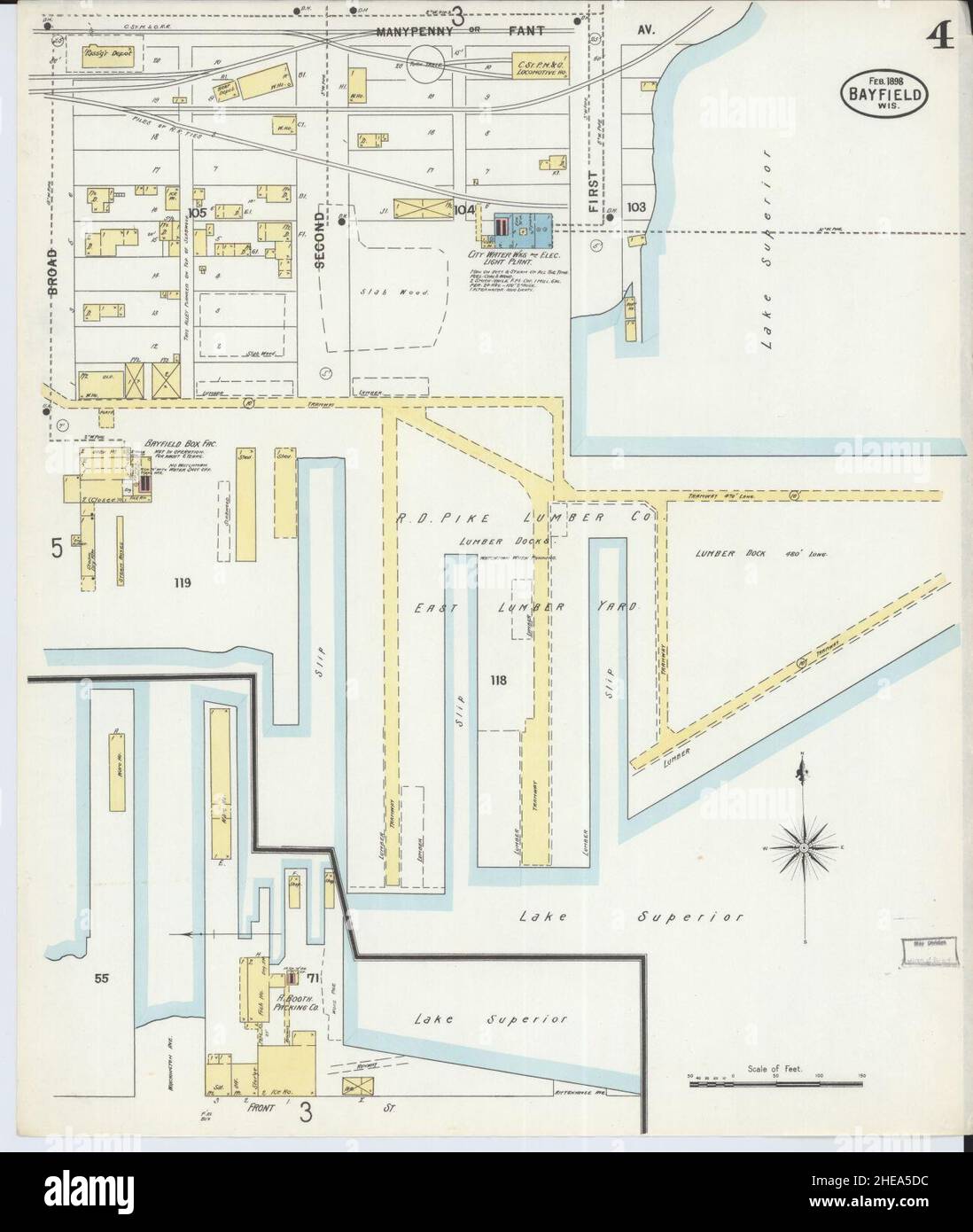 Map of bayfield hi-res stock photography and images - Alamy