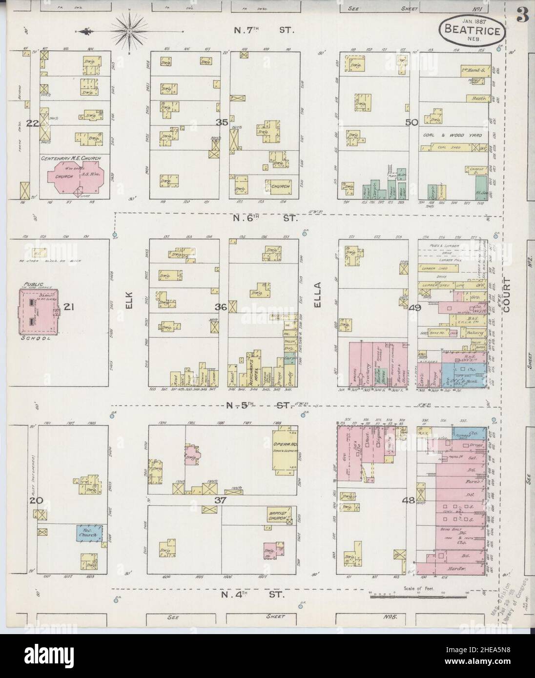Beatrice nebraska map hi-res stock photography and images - Alamy