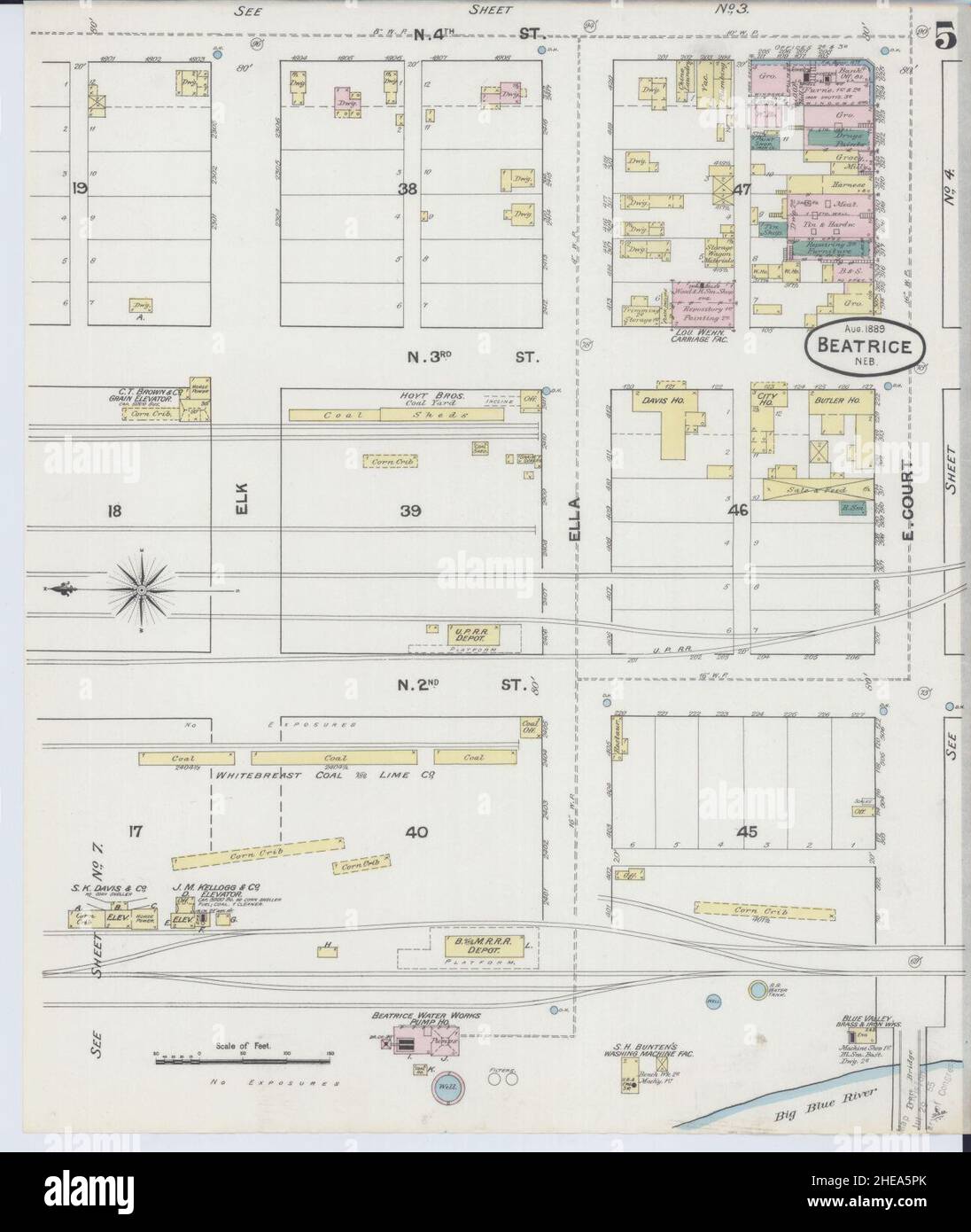 Beatrice nebraska map hi-res stock photography and images - Alamy