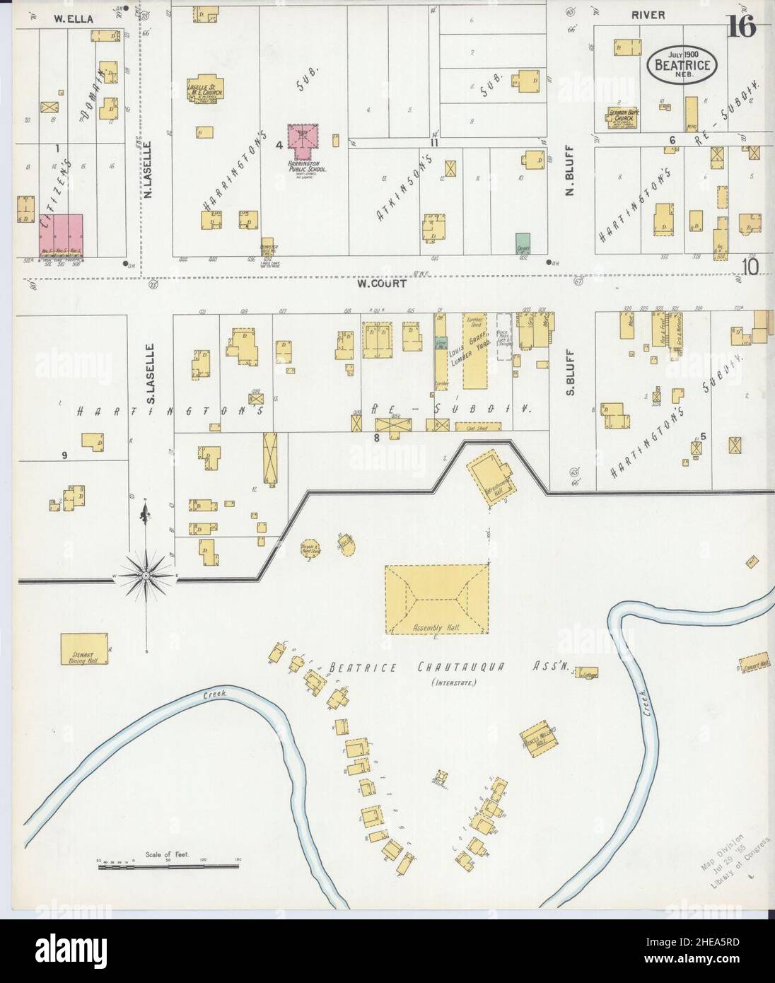 Beatrice nebraska map hi-res stock photography and images - Alamy