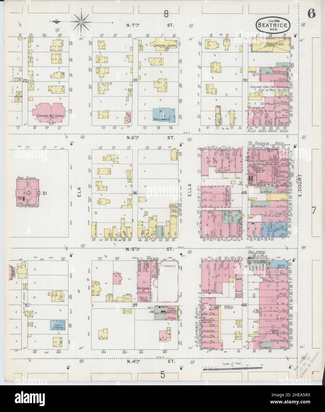 Beatrice nebraska map hi-res stock photography and images - Alamy