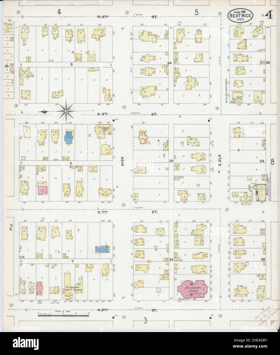 Beatrice nebraska map hi-res stock photography and images - Alamy