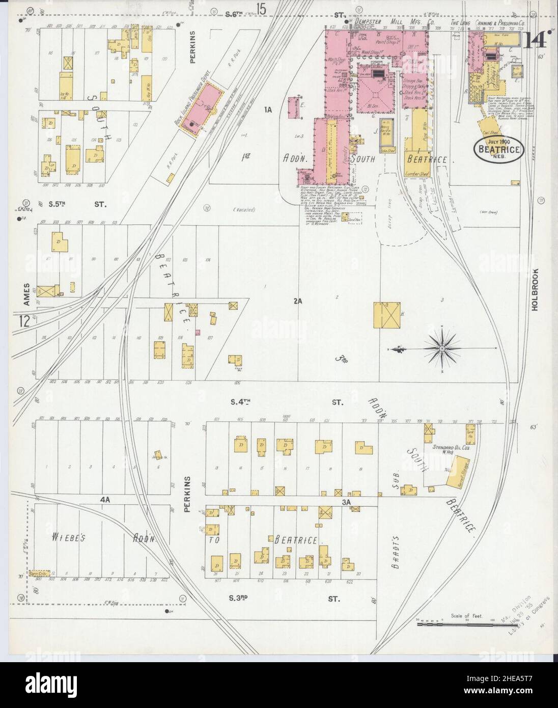 Beatrice nebraska map hi-res stock photography and images - Alamy