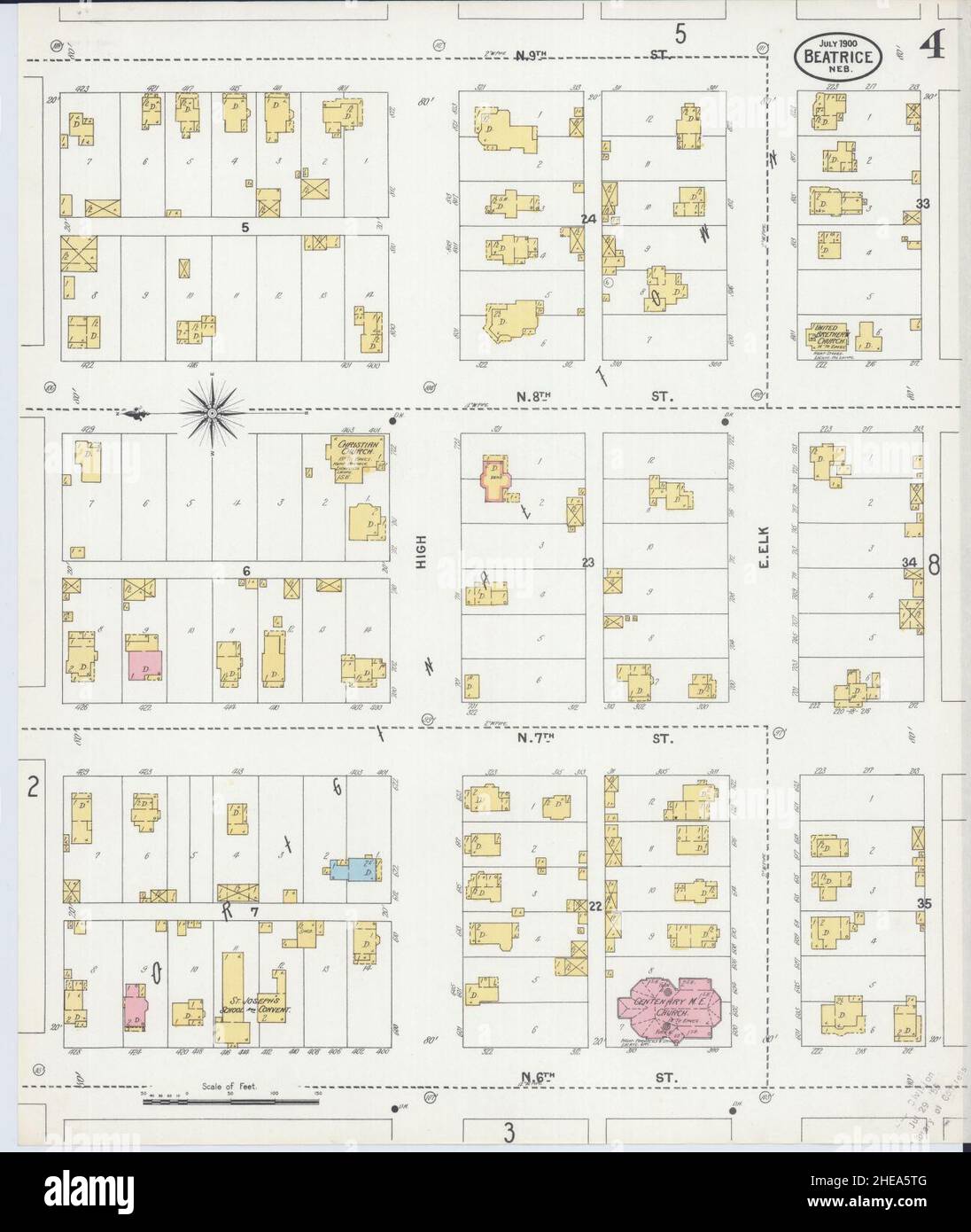 Beatrice nebraska map hi-res stock photography and images - Alamy