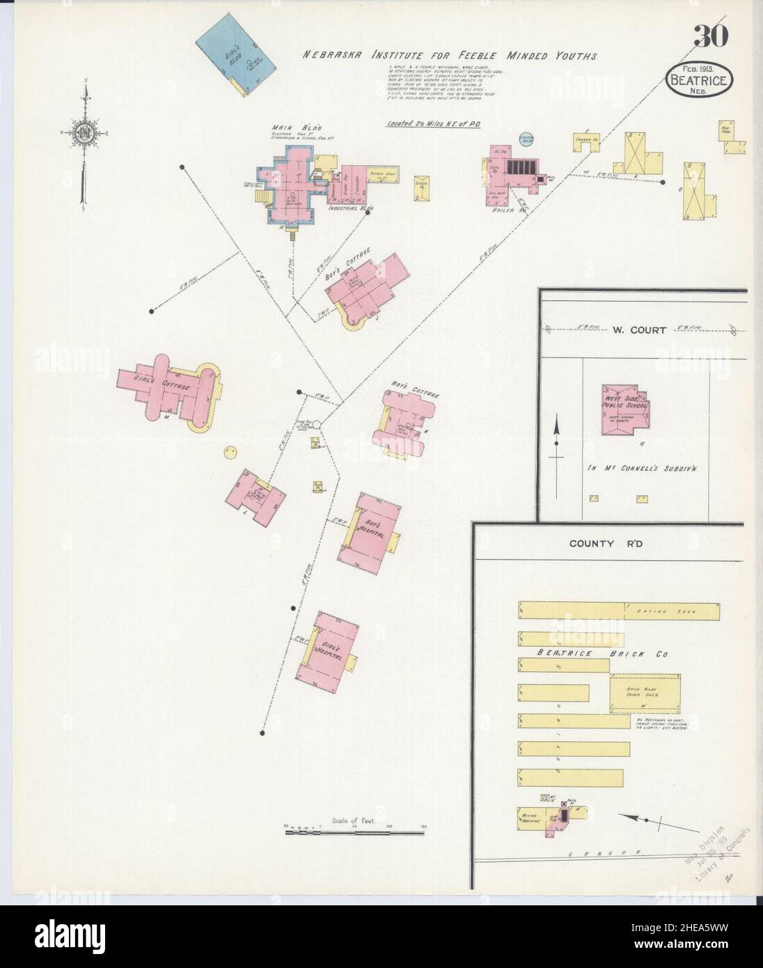 Beatrice nebraska map hi-res stock photography and images - Alamy