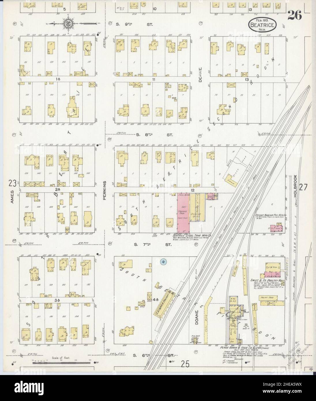 Beatrice nebraska map hi-res stock photography and images - Alamy