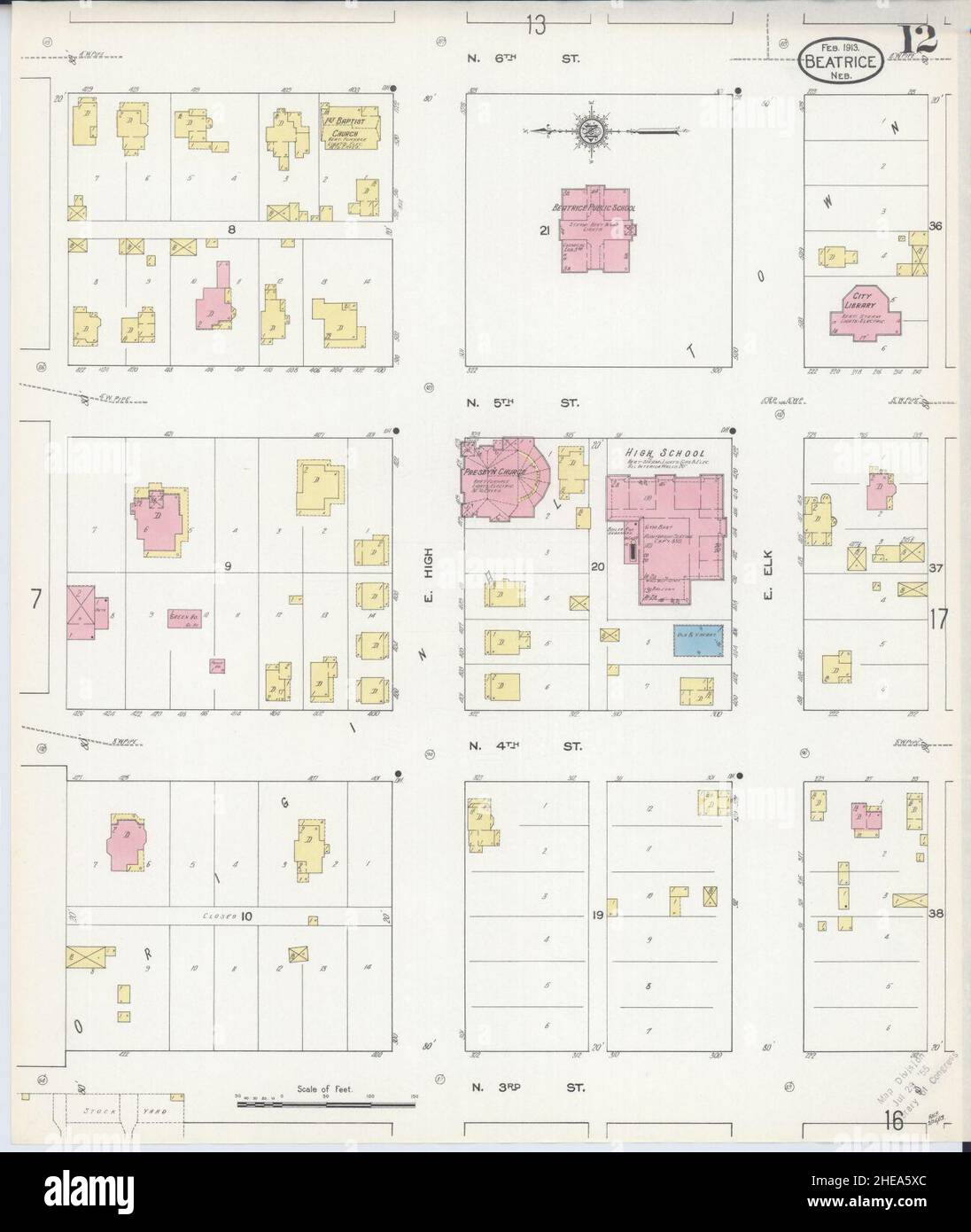 Beatrice nebraska map hi-res stock photography and images - Alamy