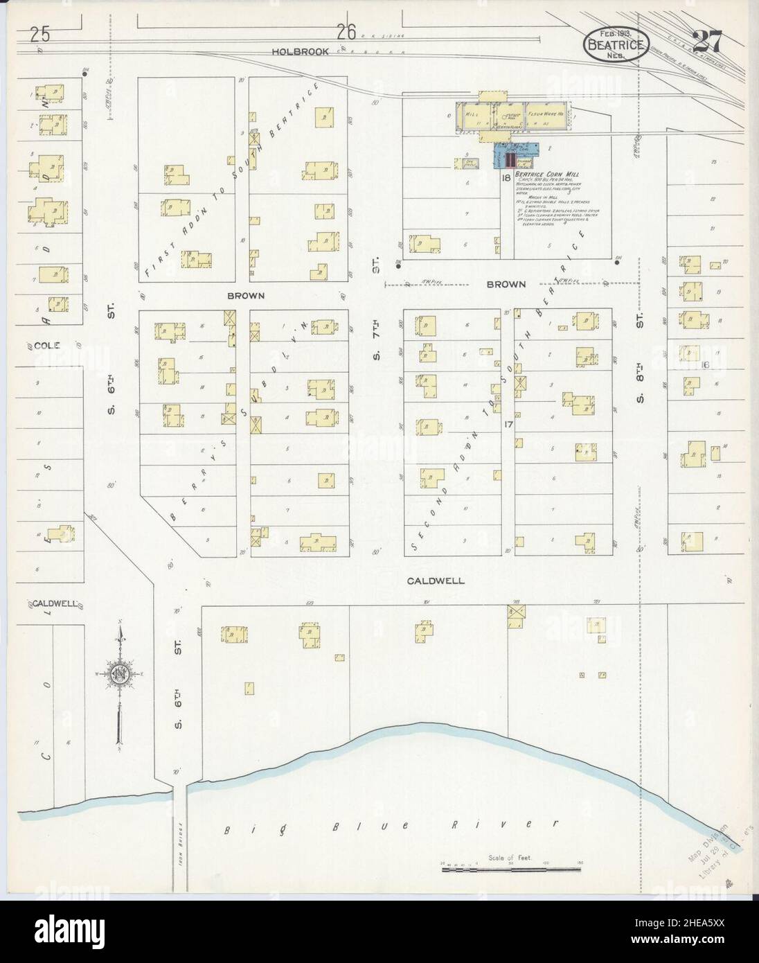 Map of beatrice nebraska hi-res stock photography and images - Alamy