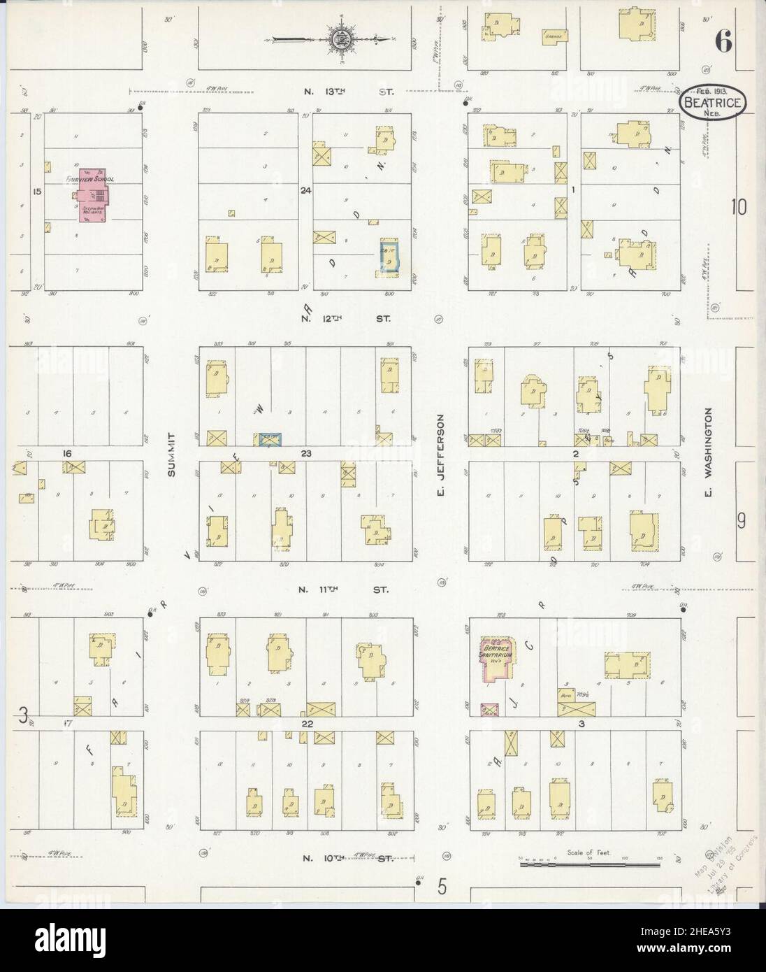 Beatrice nebraska map hi-res stock photography and images - Alamy