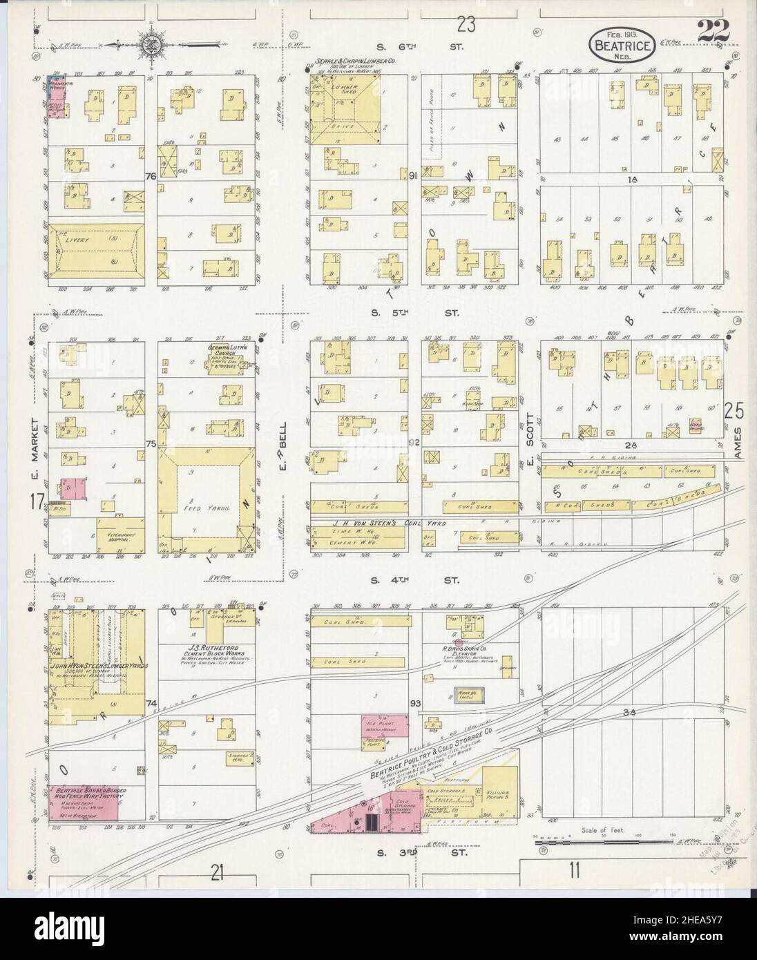 Beatrice nebraska map hi-res stock photography and images - Alamy