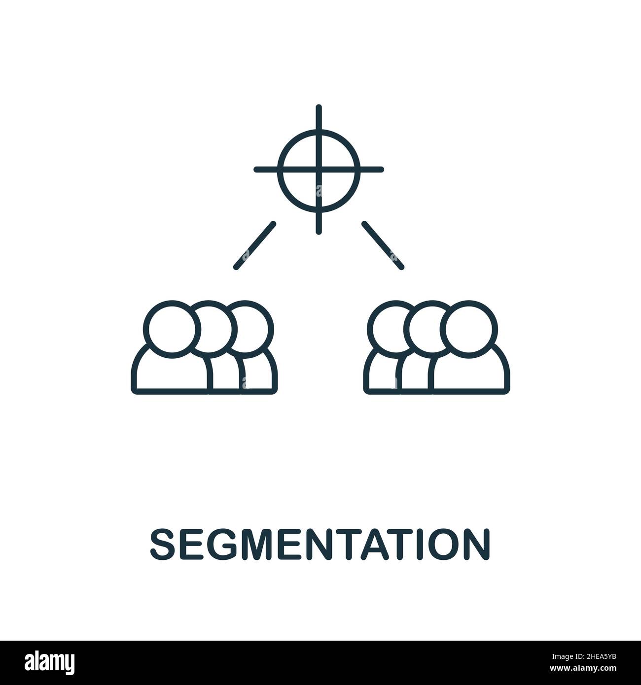 Segmentation icon. Line element from corporate development collection ... Segmentation icon. Line element from corporate development collection ...