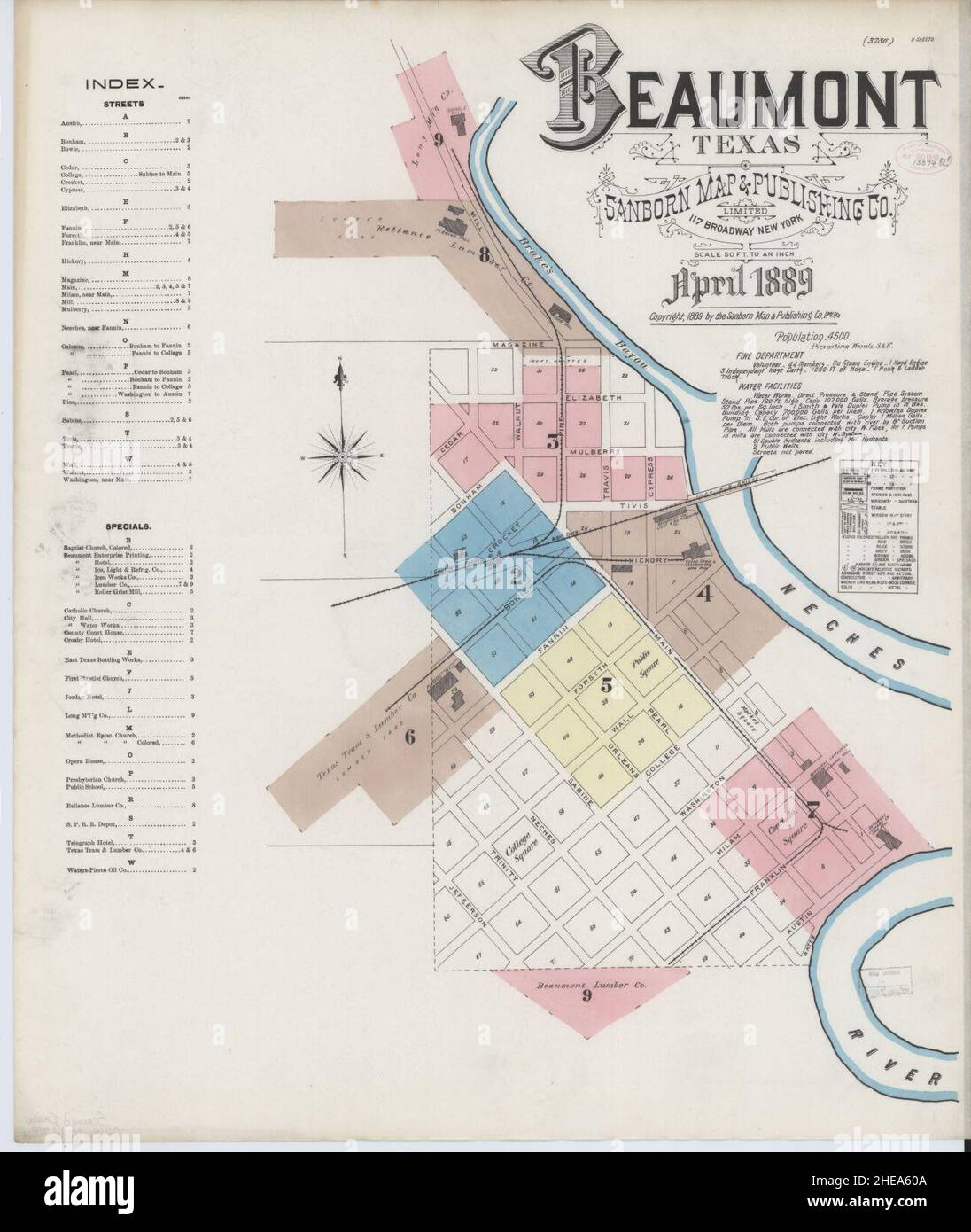 Map of beaumont hi-res stock photography and images - Alamy