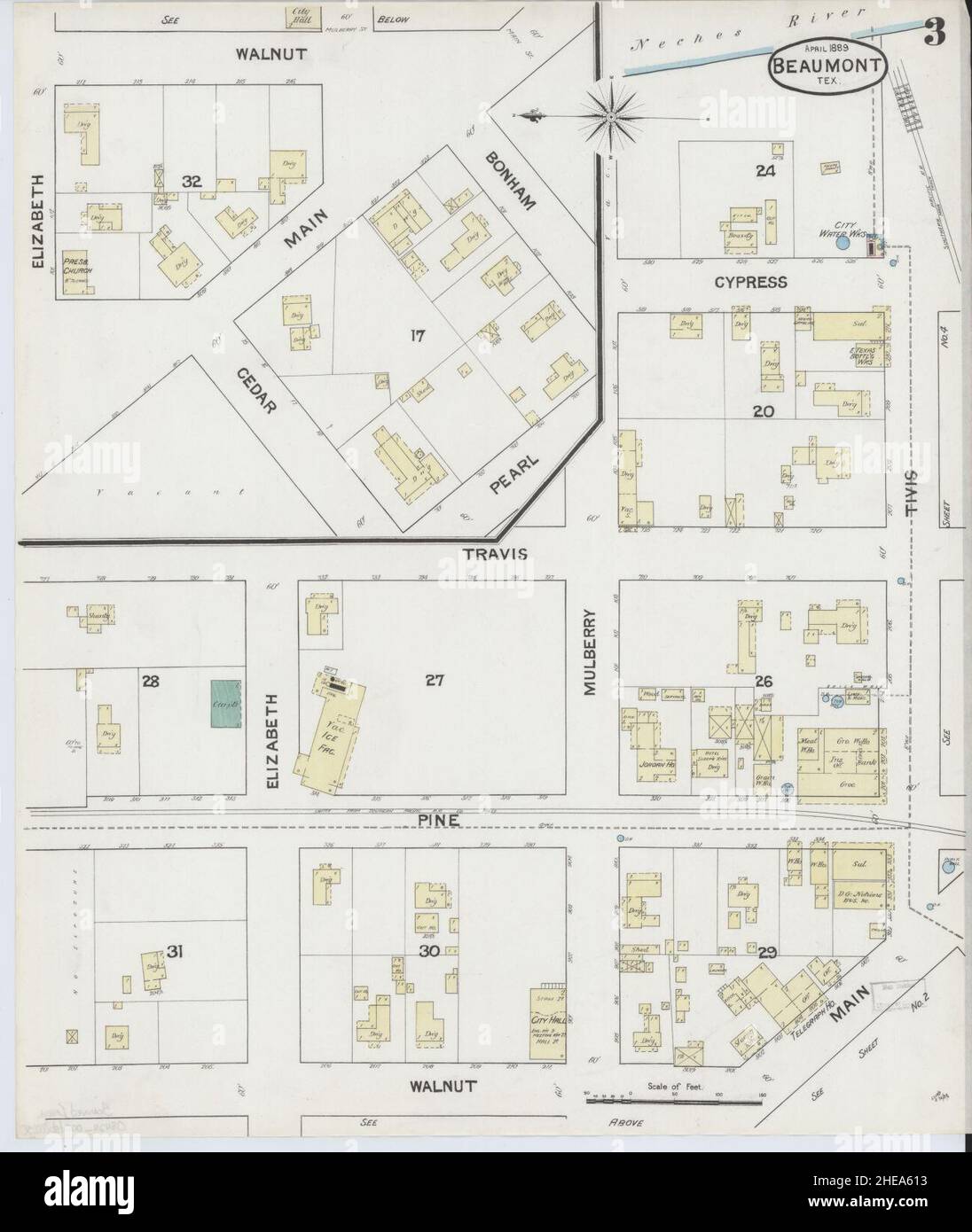 Map of beaumont hi-res stock photography and images - Alamy