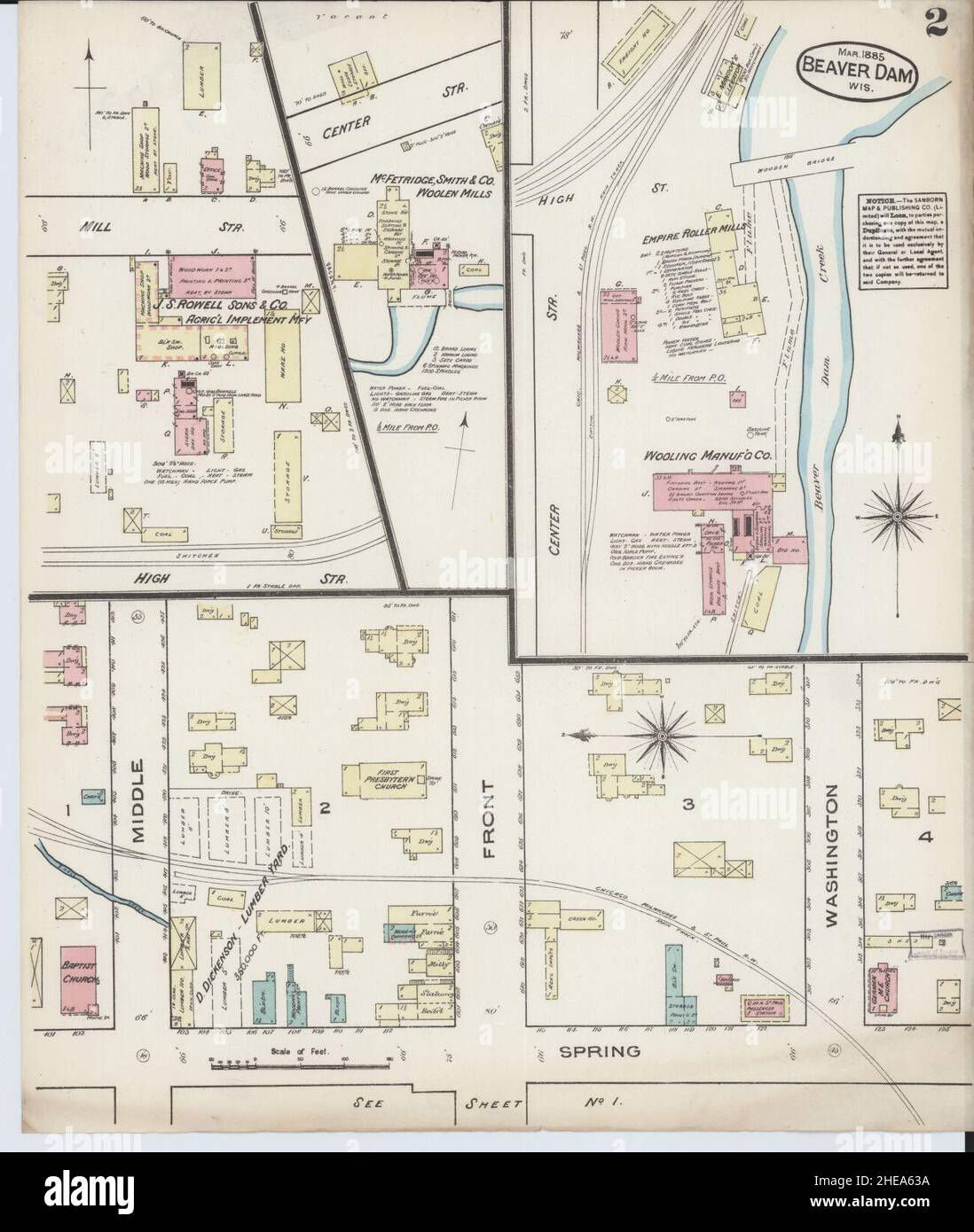 Map of beaver dam wisconsin hi-res stock photography and images - Alamy
