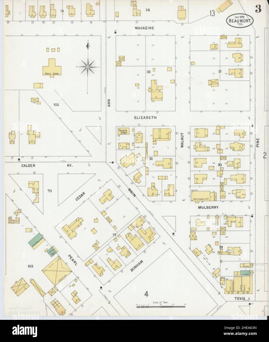 Map of beaumont hi-res stock photography and images - Alamy