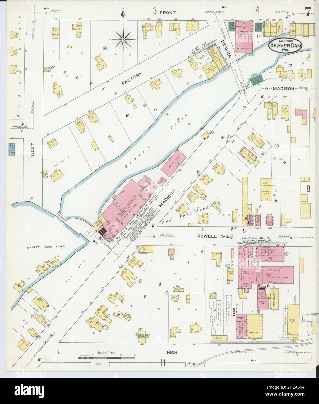 Map of beaver dam hi-res stock photography and images - Alamy