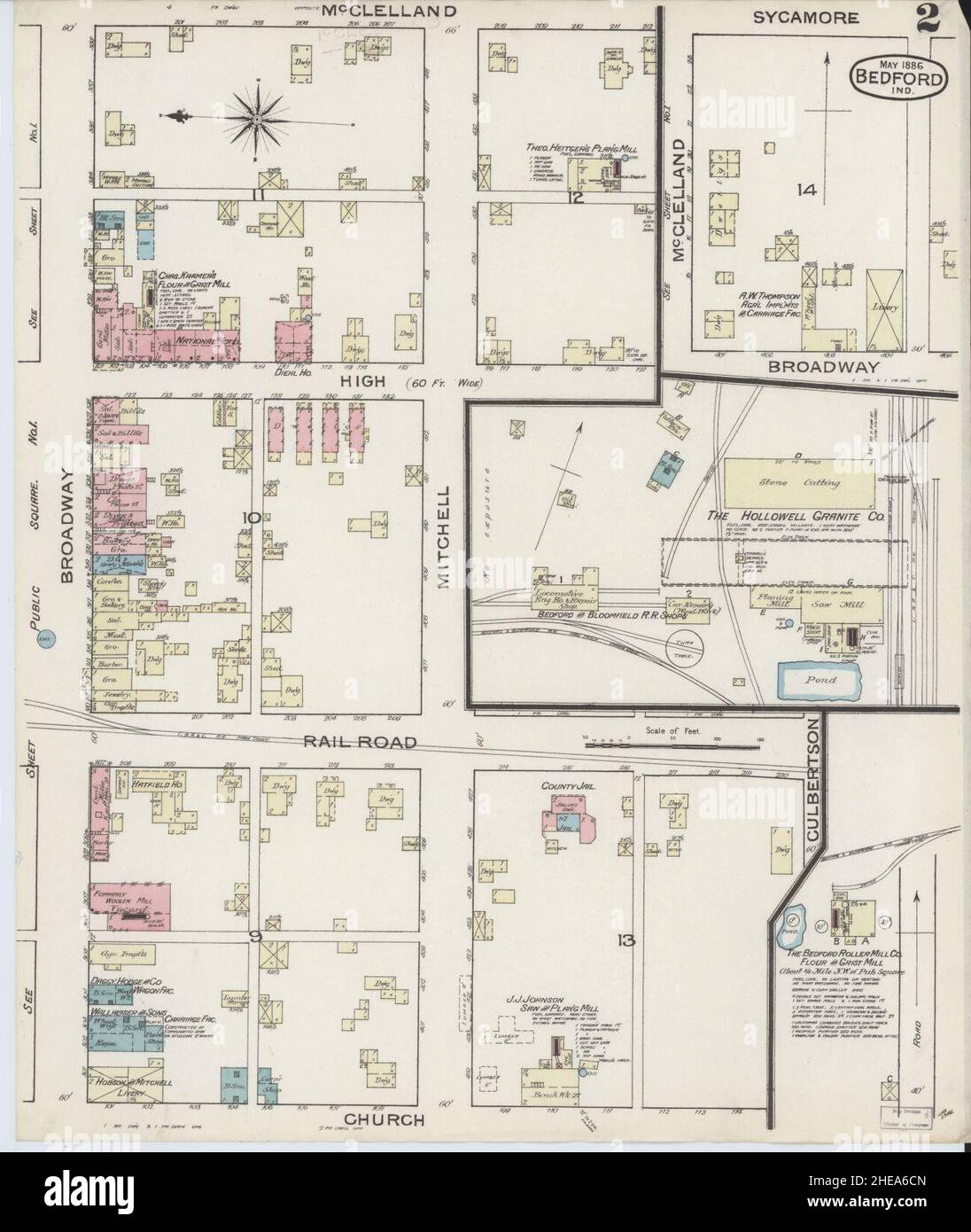 Lawrence indiana map hi-res stock photography and images - Alamy