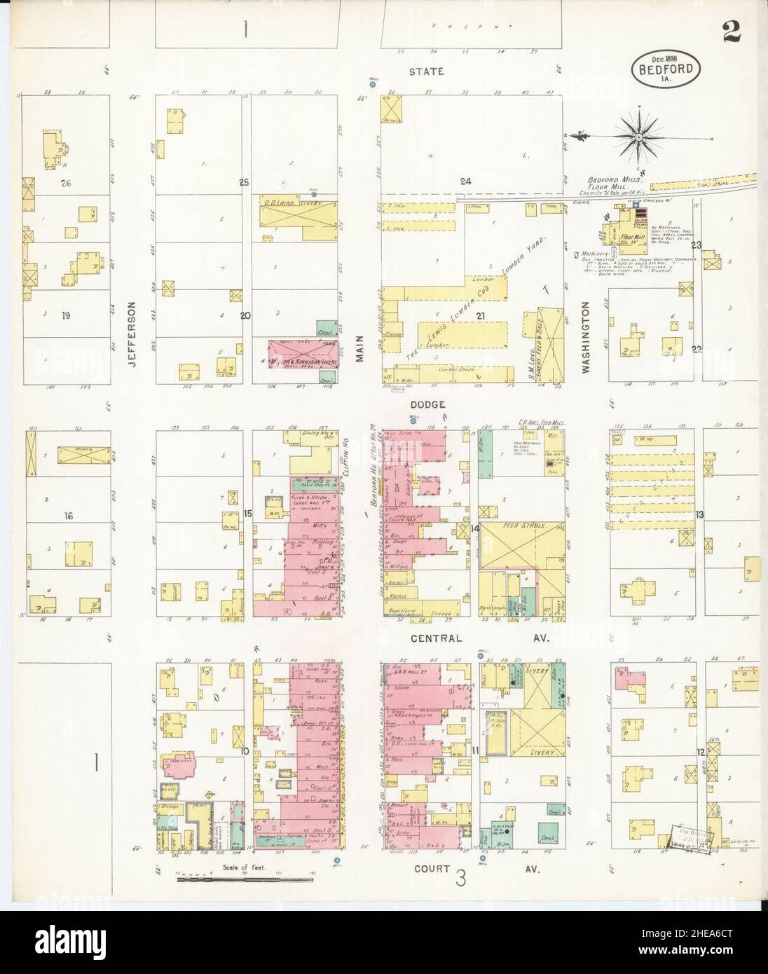 Taylor iowa map hi-res stock photography and images - Alamy