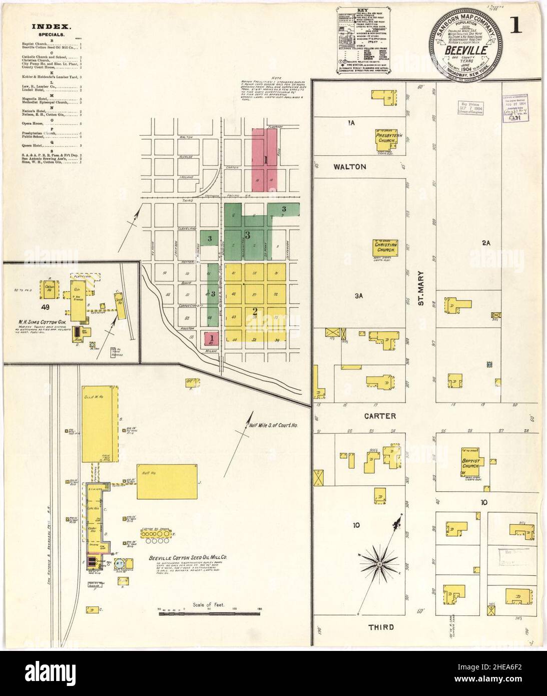 Beeville texas map Cut Out Stock Images & Pictures - Alamy