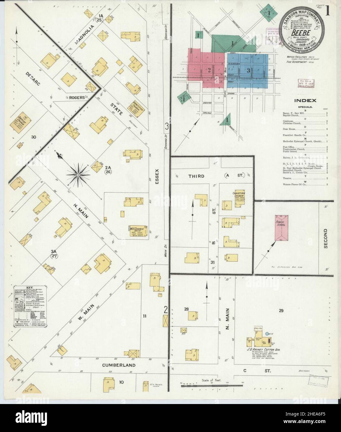 Map of beebe hi-res stock photography and images - Alamy