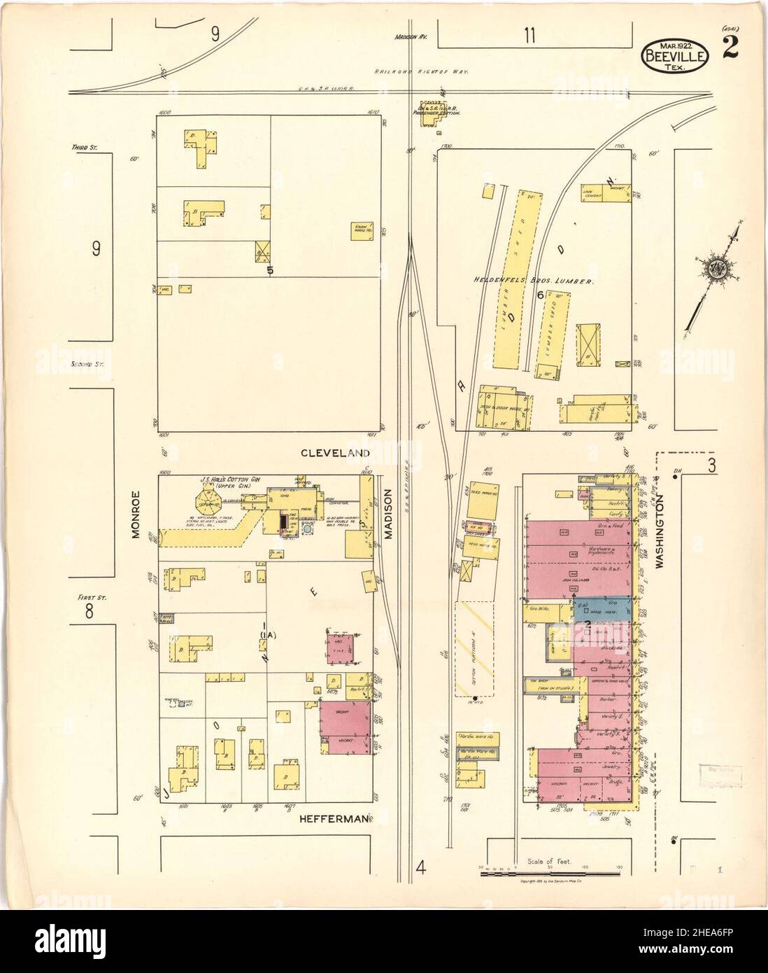 Map of beeville texas hi-res stock photography and images - Alamy