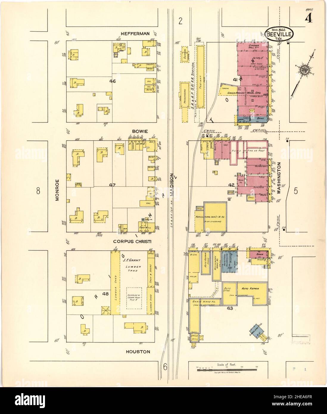 Map of beeville texas hi-res stock photography and images - Alamy